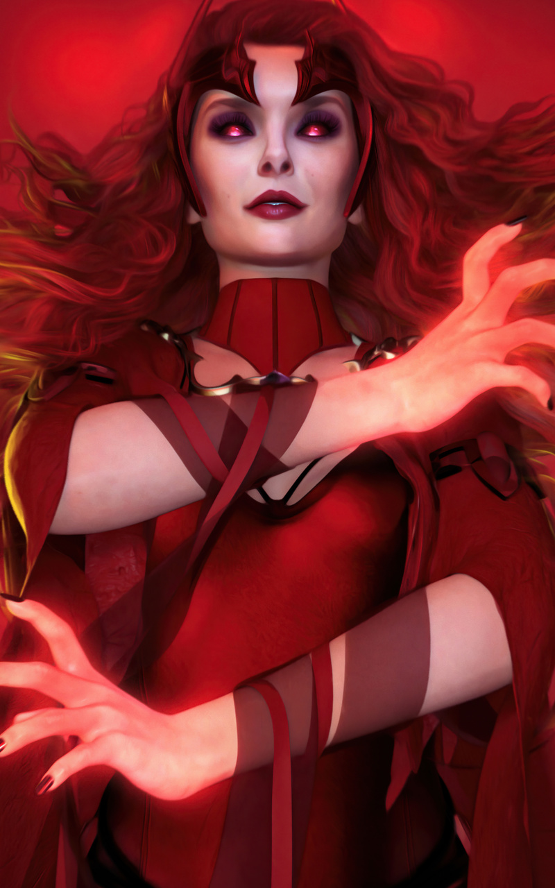 800x1280 Scarlet Witch Fan Art 4k Nexus 7,Samsung Galaxy Tab 10,Note ...
