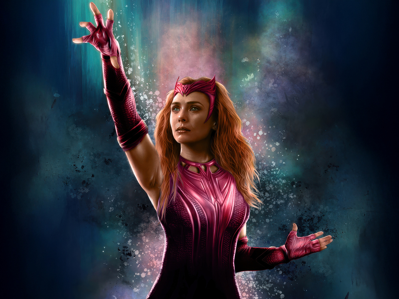 1400x1050 Scarlet Witch Hex In Red Wallpaper,1400x1050 Resolution HD 4k ...
