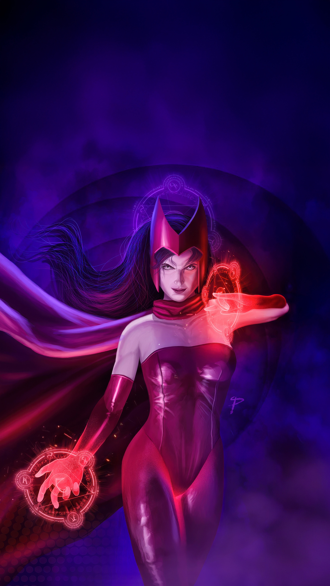 1080x1920 Scarlet Witch Power Up Iphone 7,6s,6 Plus, Pixel xl ,One Plus 3,3t,5 ,HD 4k Wallpapers ...