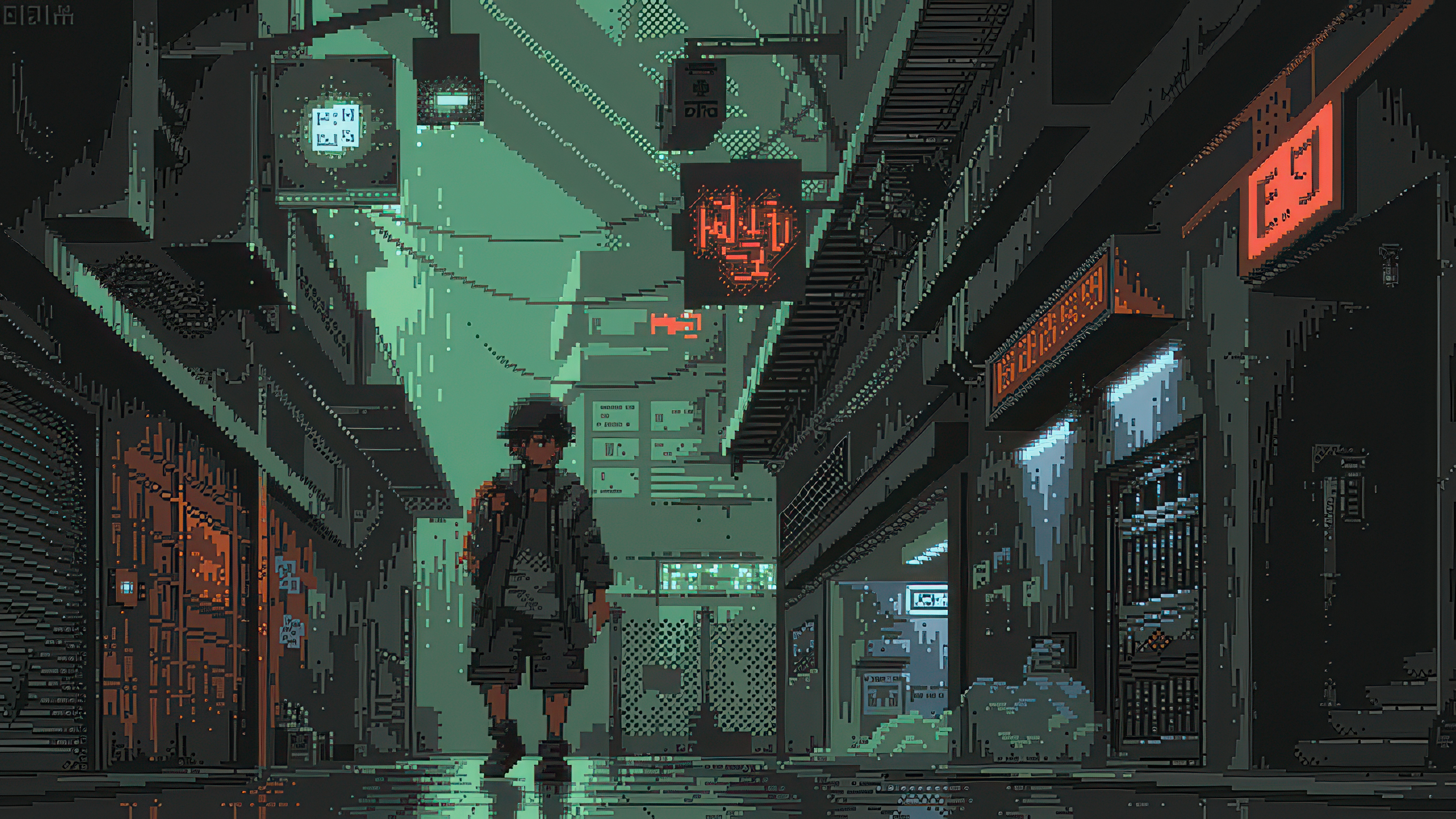 3840x2160 School Boy Roaming Around Streets Pixel 8 Bit 4K ,HD 4k ...