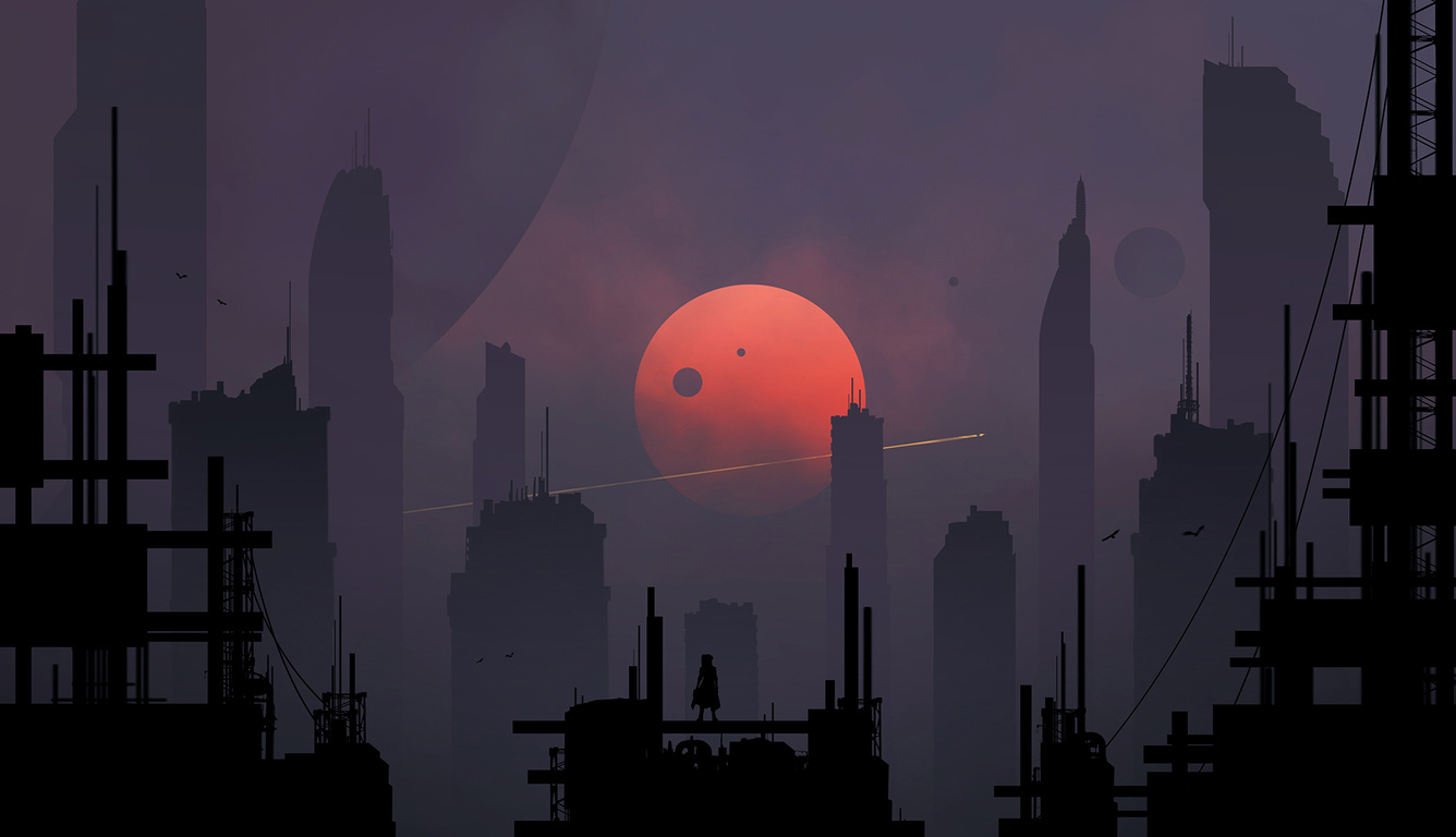 1336x768 Scifi City Minimalism Laptop HD ,HD 4k Wallpapers,Images ...