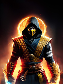 240x320 Scorpion Mortal Kombat 5k Nokia 230, Nokia 215, Samsung Xcover ...