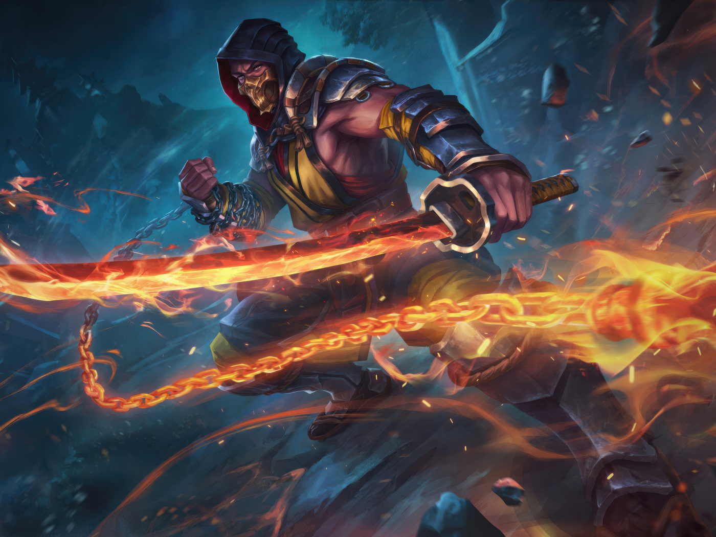 1400x1050 Scorpion Mortal Kombat Rising 4k Wallpaper,1400x1050 Resolution HD 4k Wallpapers ...