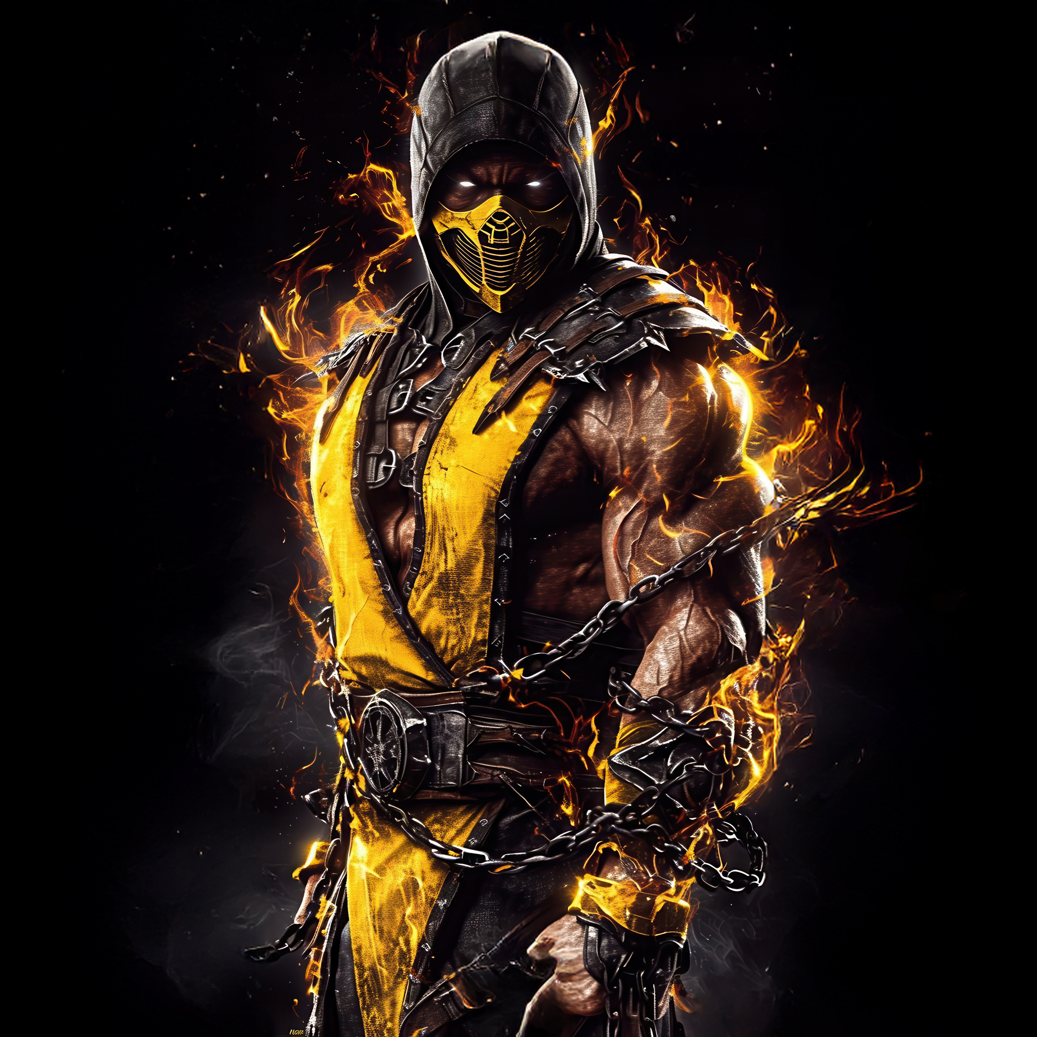 2048x2048 Scorpion The Fire Assassin Ipad Air ,HD 4k Wallpapers,Images ...
