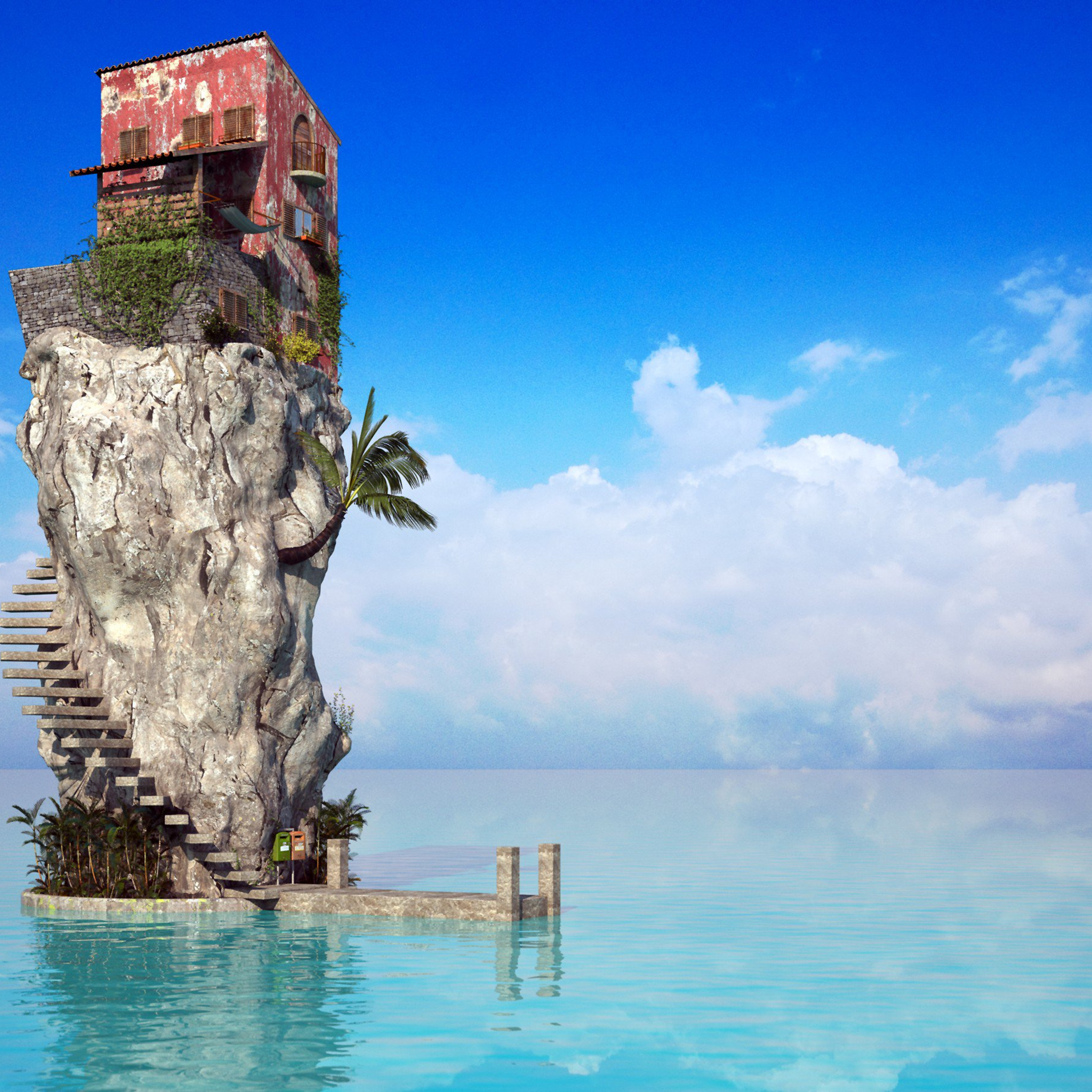 2932x2932 Sea House Ipad Pro Retina Display ,HD 4k Wallpapers,Images ...