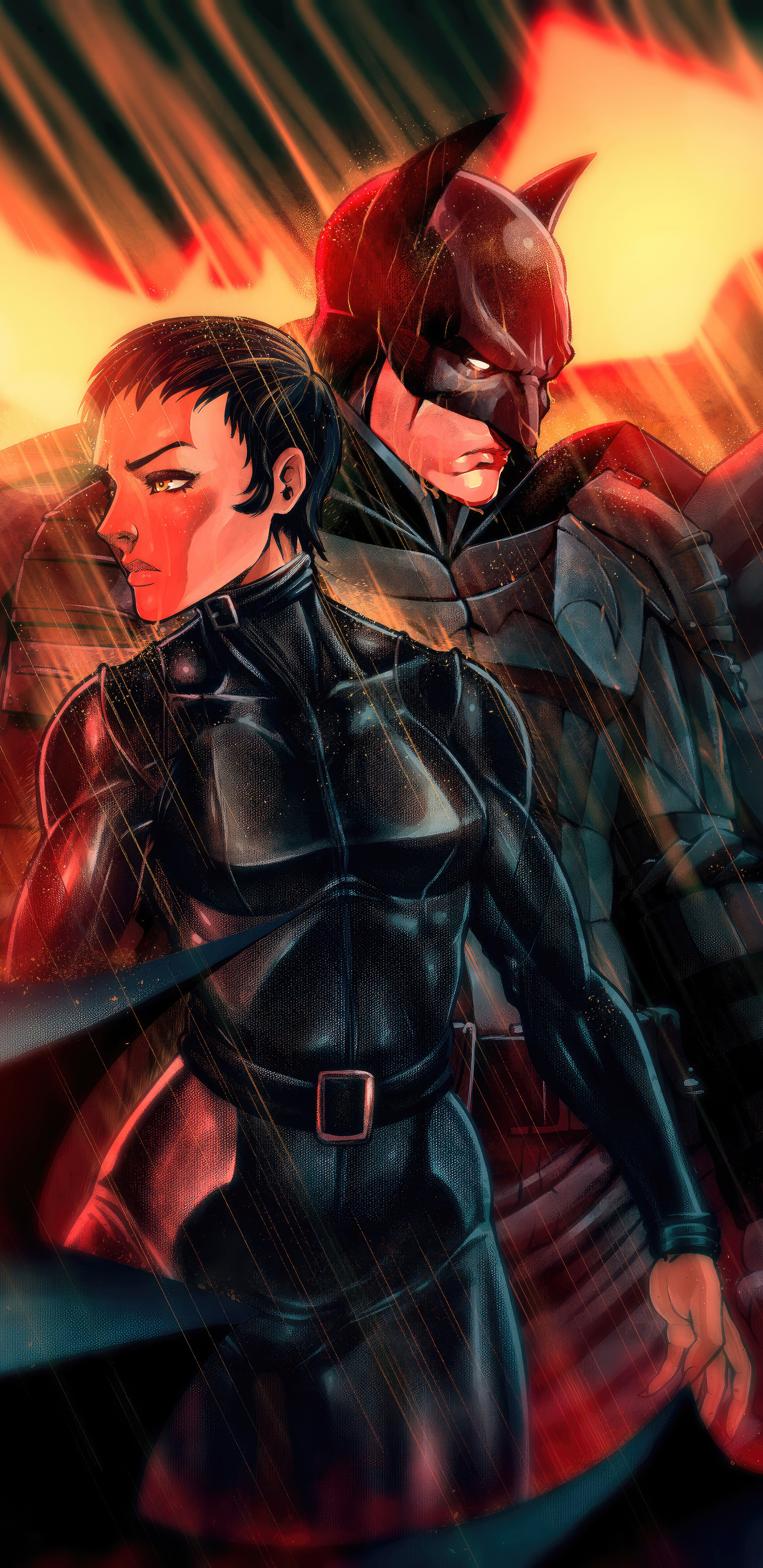 1440x2960 Selina Kyle And Batman Samsung Galaxy Note 9,8, S9,S8,S8+ QHD ...