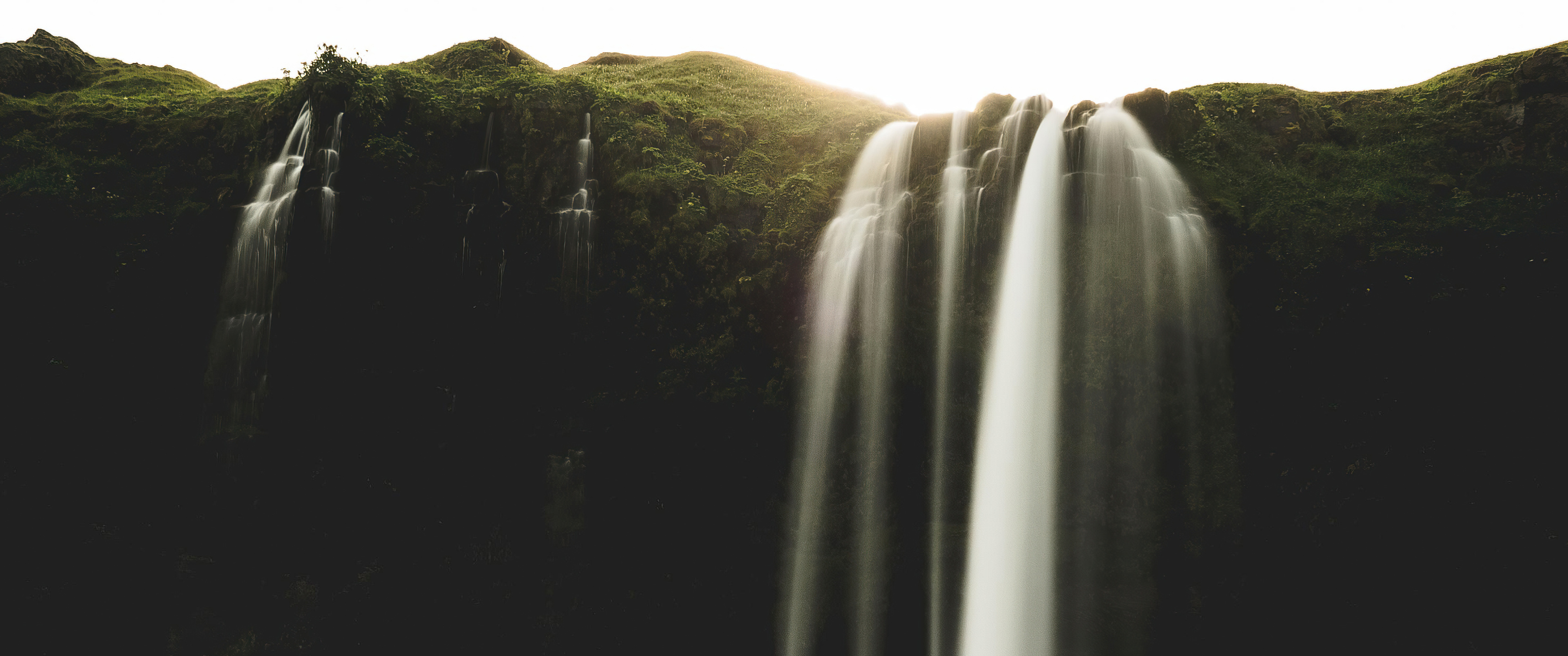 3440x1440 Seljalandsfoss Iceland Waterfall 4k UltraWide Quad HD 1440P ...