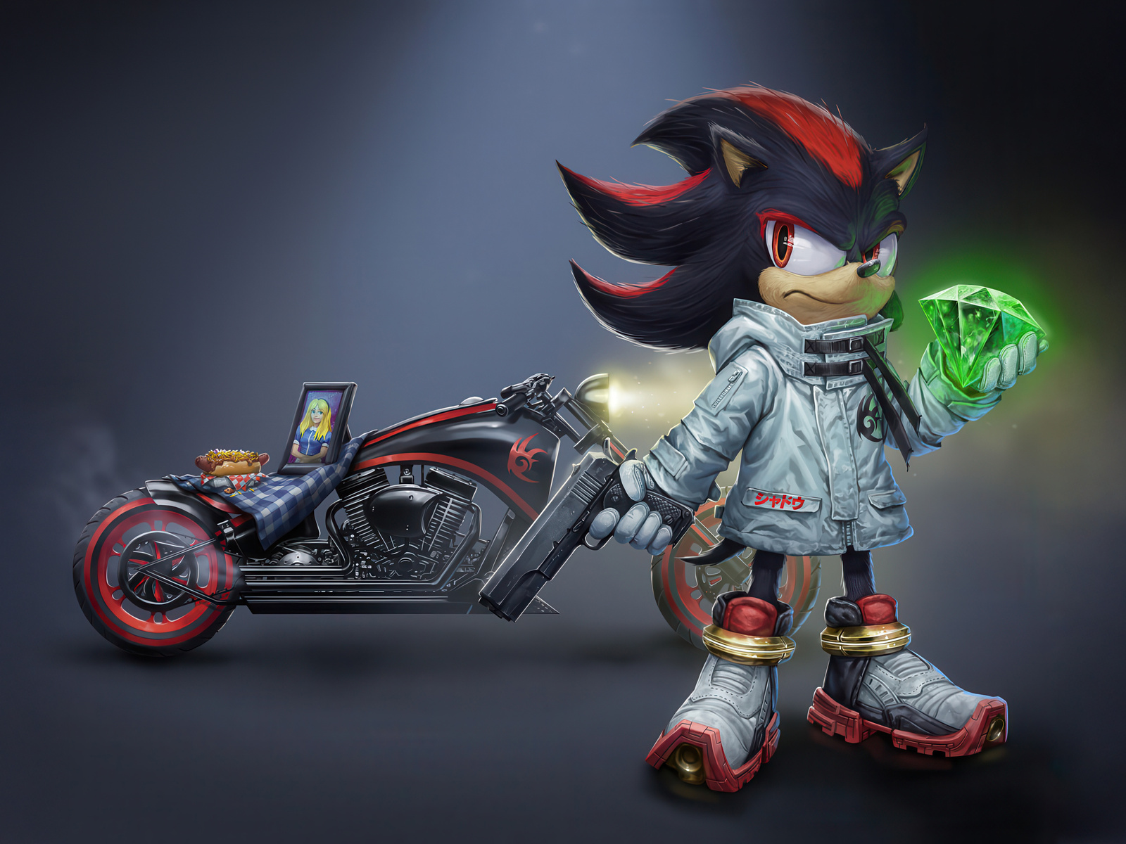 1600x1200 Shadow With Bike Shadow The Hedgehog 3 Wallpaper,1600x1200 ...