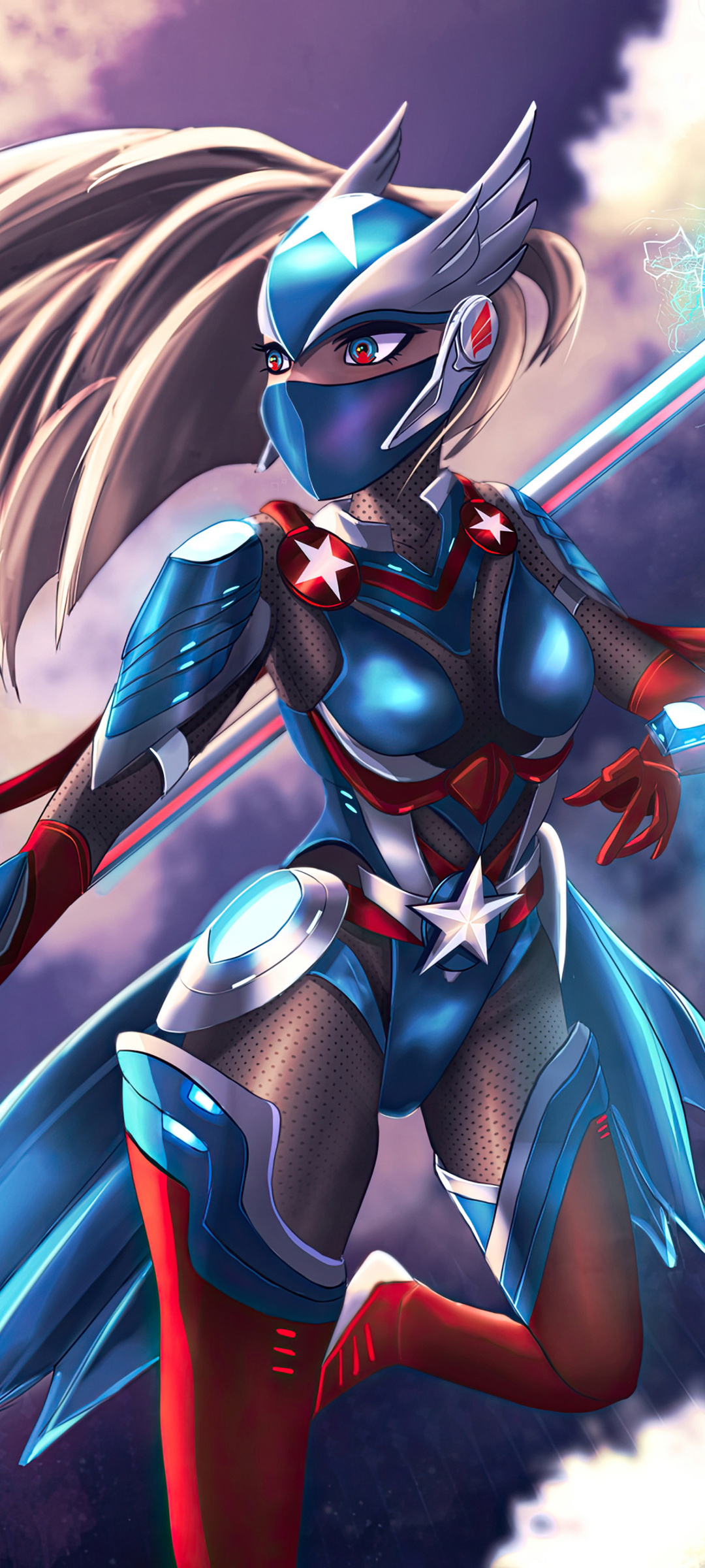 1080x2400 Sharon Rogers Sky Lancer Google Pixel 7 ,HD 4k Wallpapers,Images,Backgrounds,Photos ...