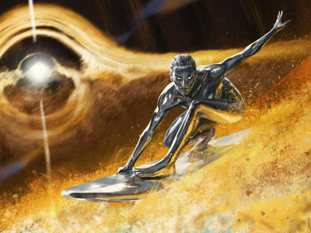 1024x768 Silver Surfer The Fantastic Four First Steps Movie Wallpaper ...