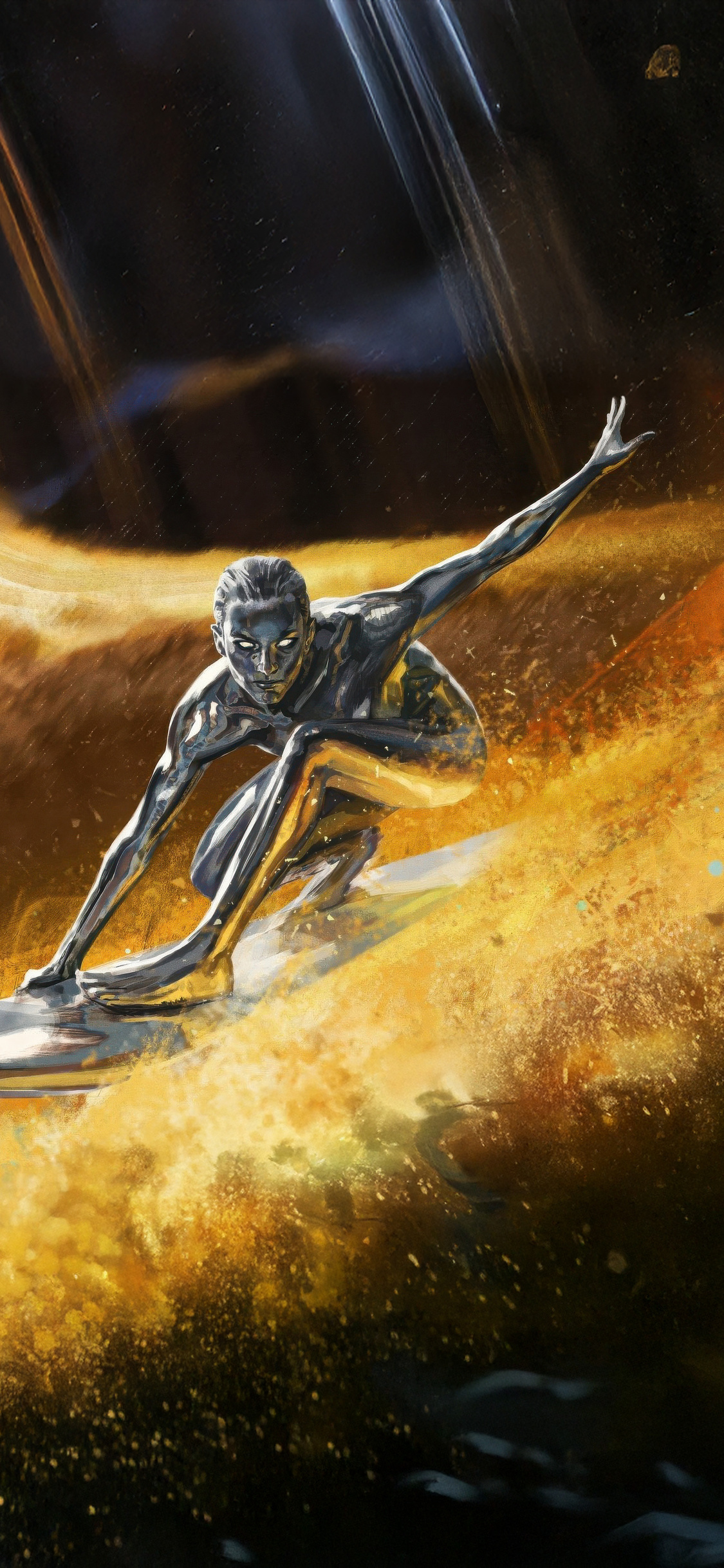 1125x2436 Silver Surfer The Fantastic Four First Steps Movie Iphone XS ...