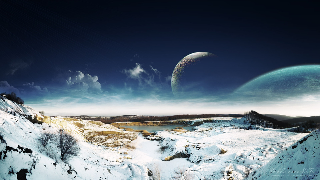 1024x576 Sky Snow Landscape 1024x576 Resolution HD 4k Wallpapers ...