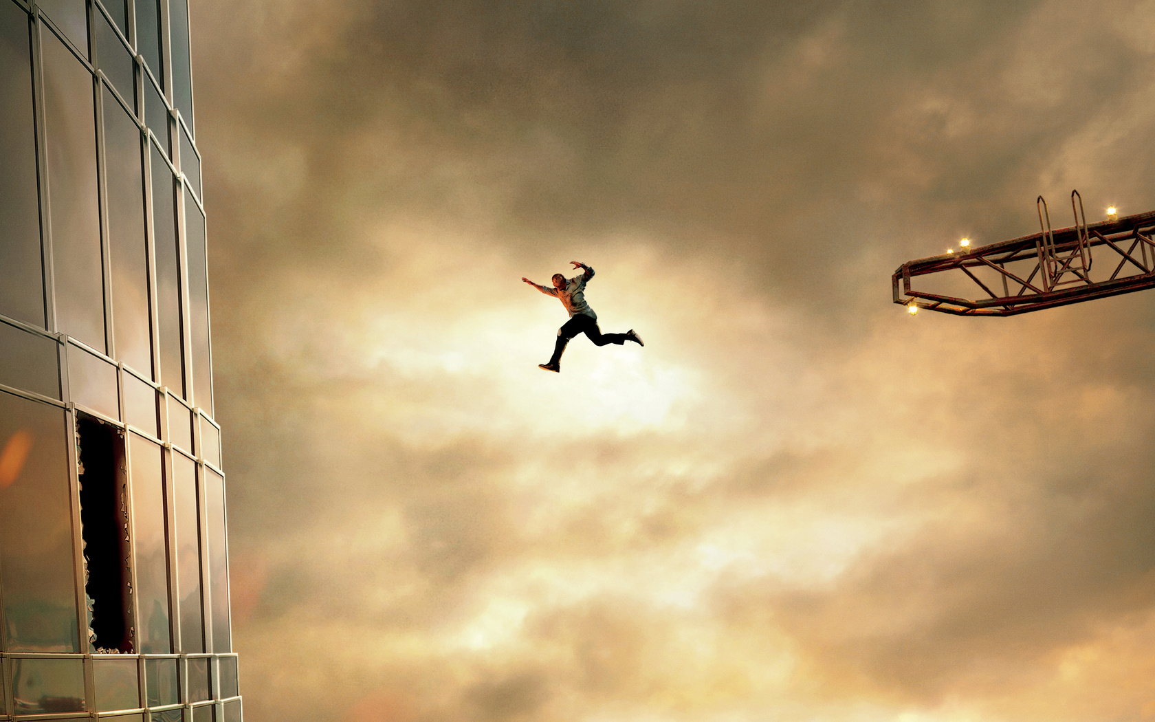 1680x1050 Skyscraper Movie Dwayne Johnson Jumping 5k Wallpaper ...