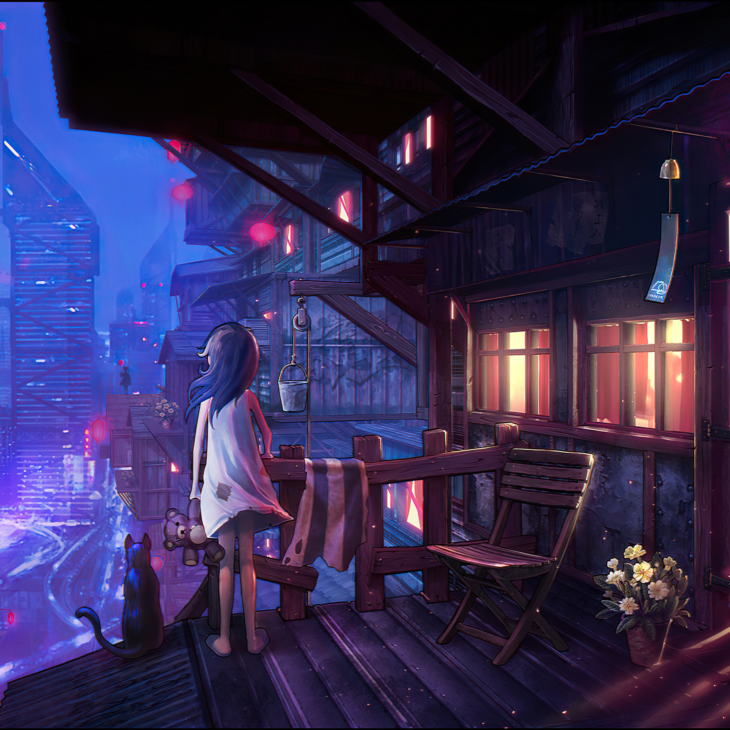 2932x2932 Sleepless Nights 4k Ipad Pro Retina Display ,HD 4k Wallpapers ...