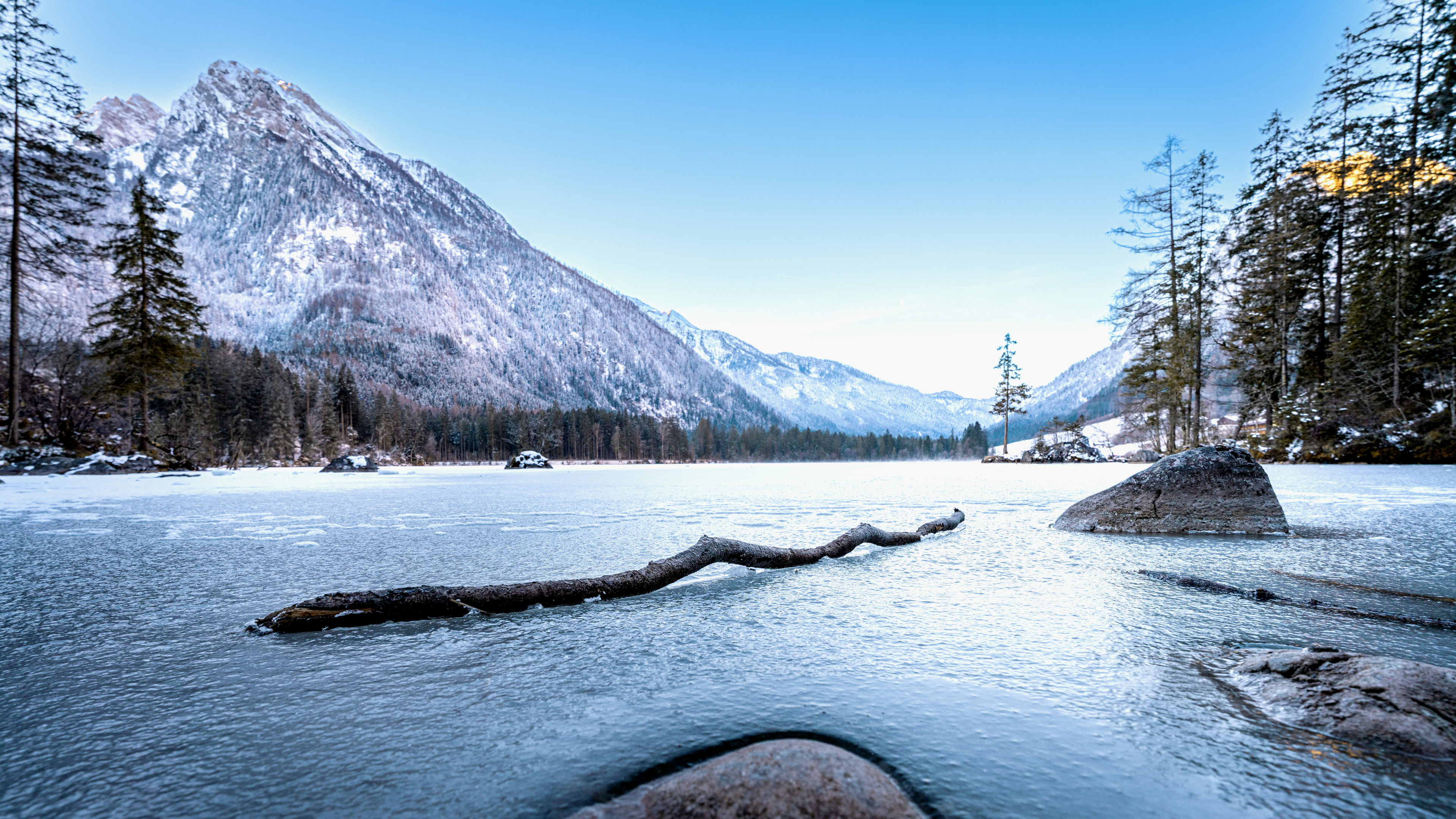 3840x2160 Snow Covered Beauty Of The Bavarian Alps Berchtesgaden ...
