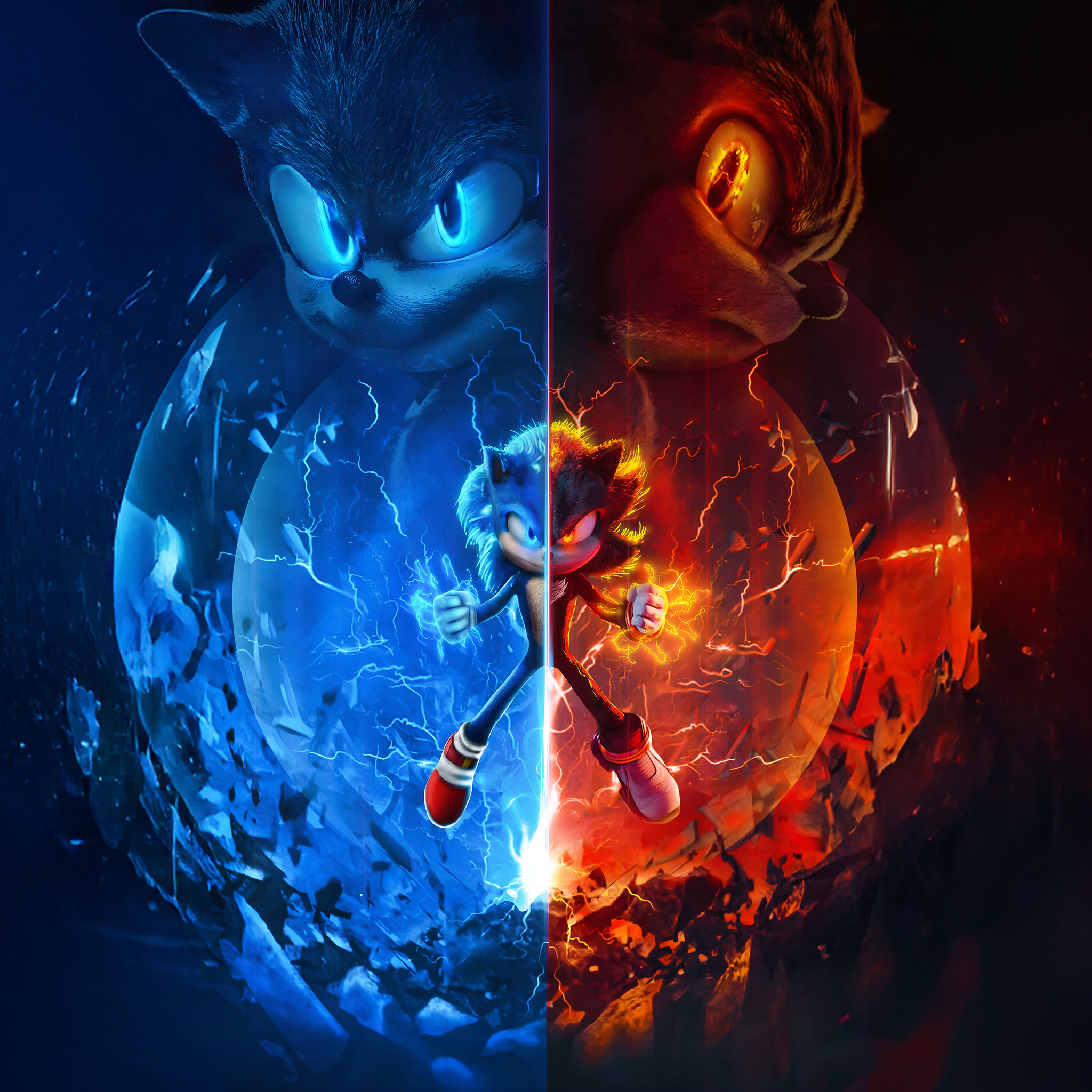 2048x2048 Sonic The Hedgehog 3 A Shadow In The Void Ipad Air ,HD 4k ...