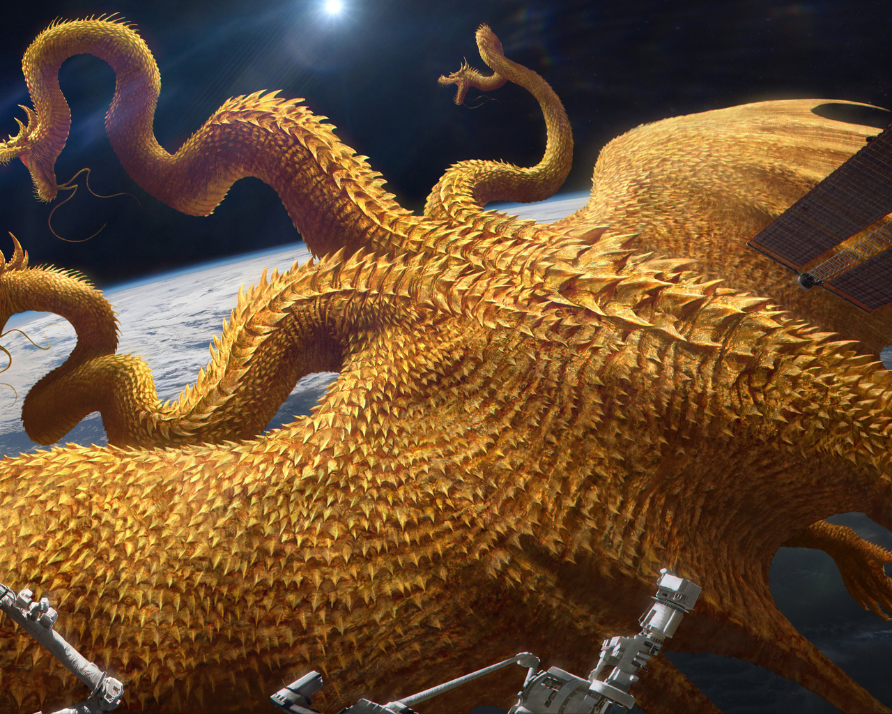 1280x1024 Space Station Dragon Problem 4k Wallpaper,1280x1024 ...