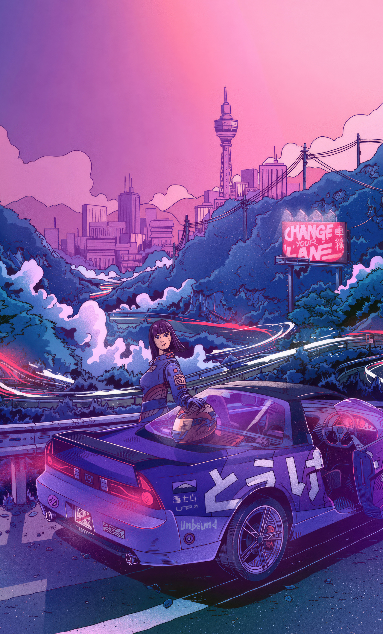 1280x2120 Speed Diva Racing Through Mountains iPhone 6+ ,HD 4k ...