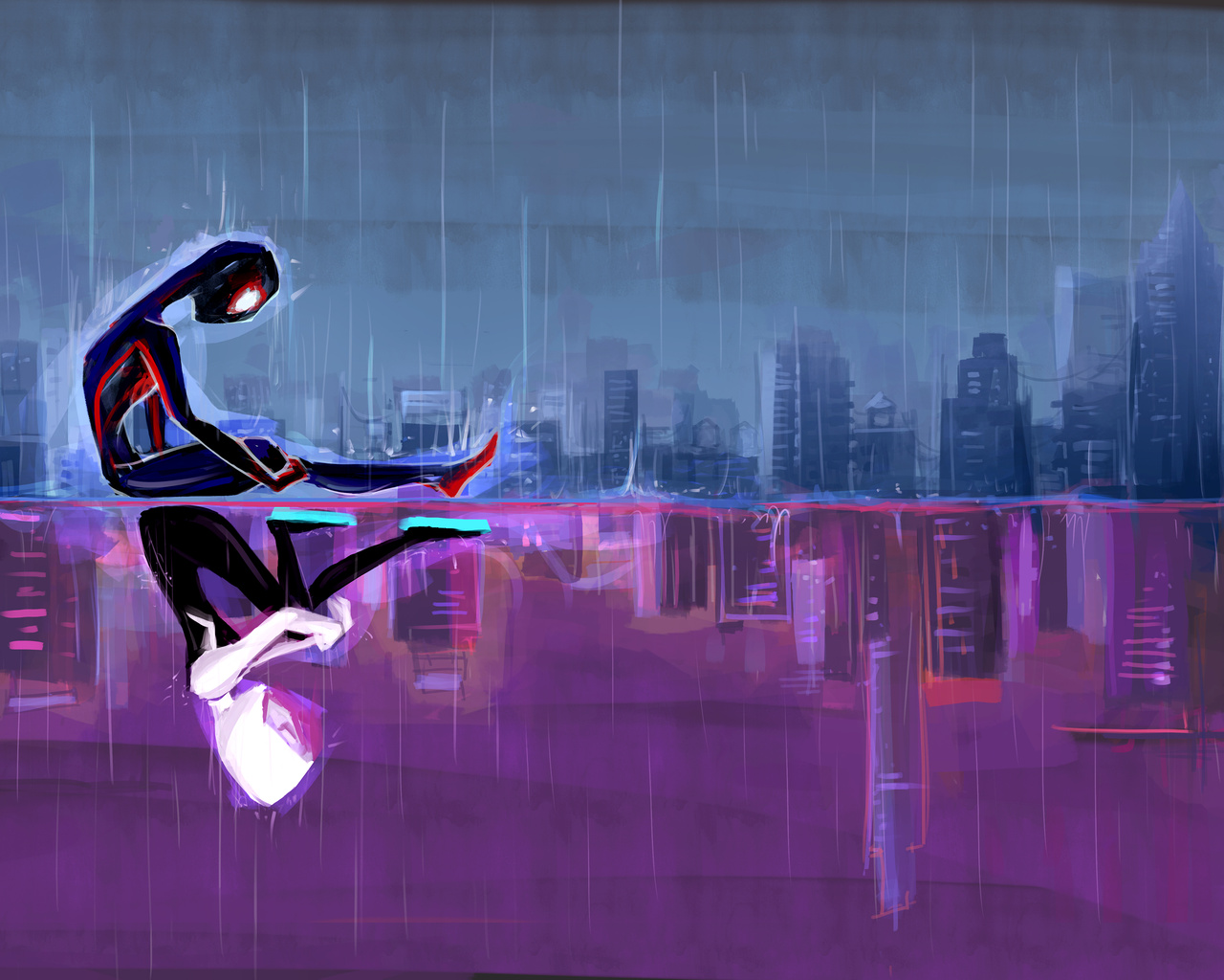 1280x1024 Spider And Gwen Gravity Defying Stunt Wallpaper,1280x1024 ...