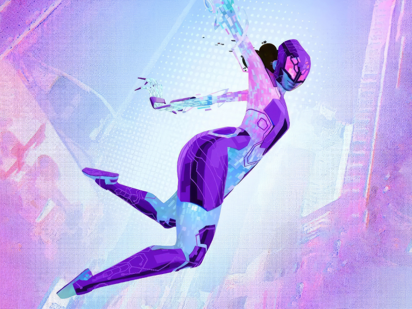 1400x1050 Spider Byte In Spiderman Across The Spider Verse Wallpaper ...