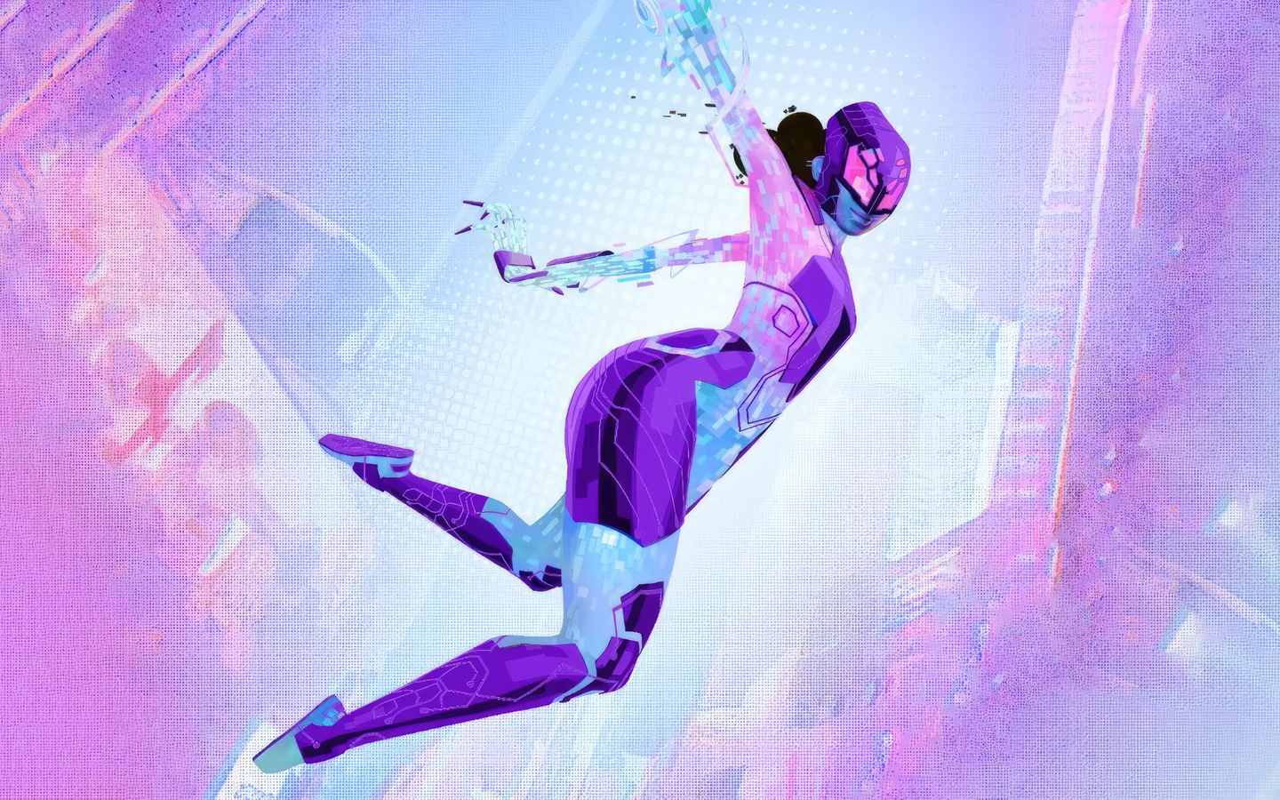 1440x900 Spider Byte In Spiderman Across The Spider Verse Wallpaper ...