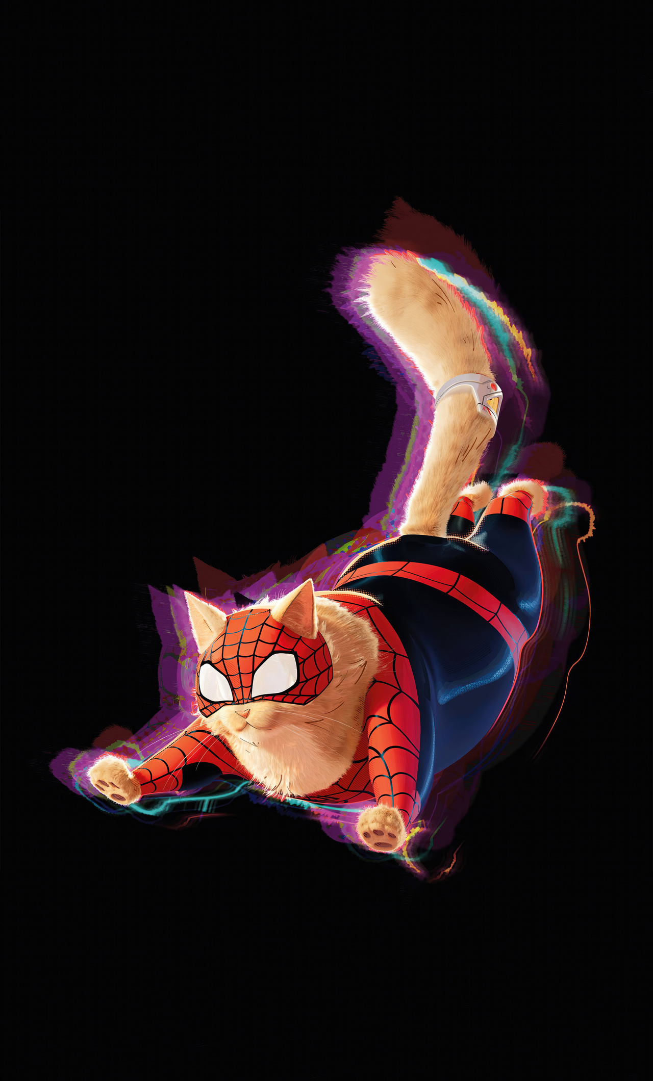 1280x2120 Spider Cat In Spiderman Across The Spider Verse 2023 8k ...