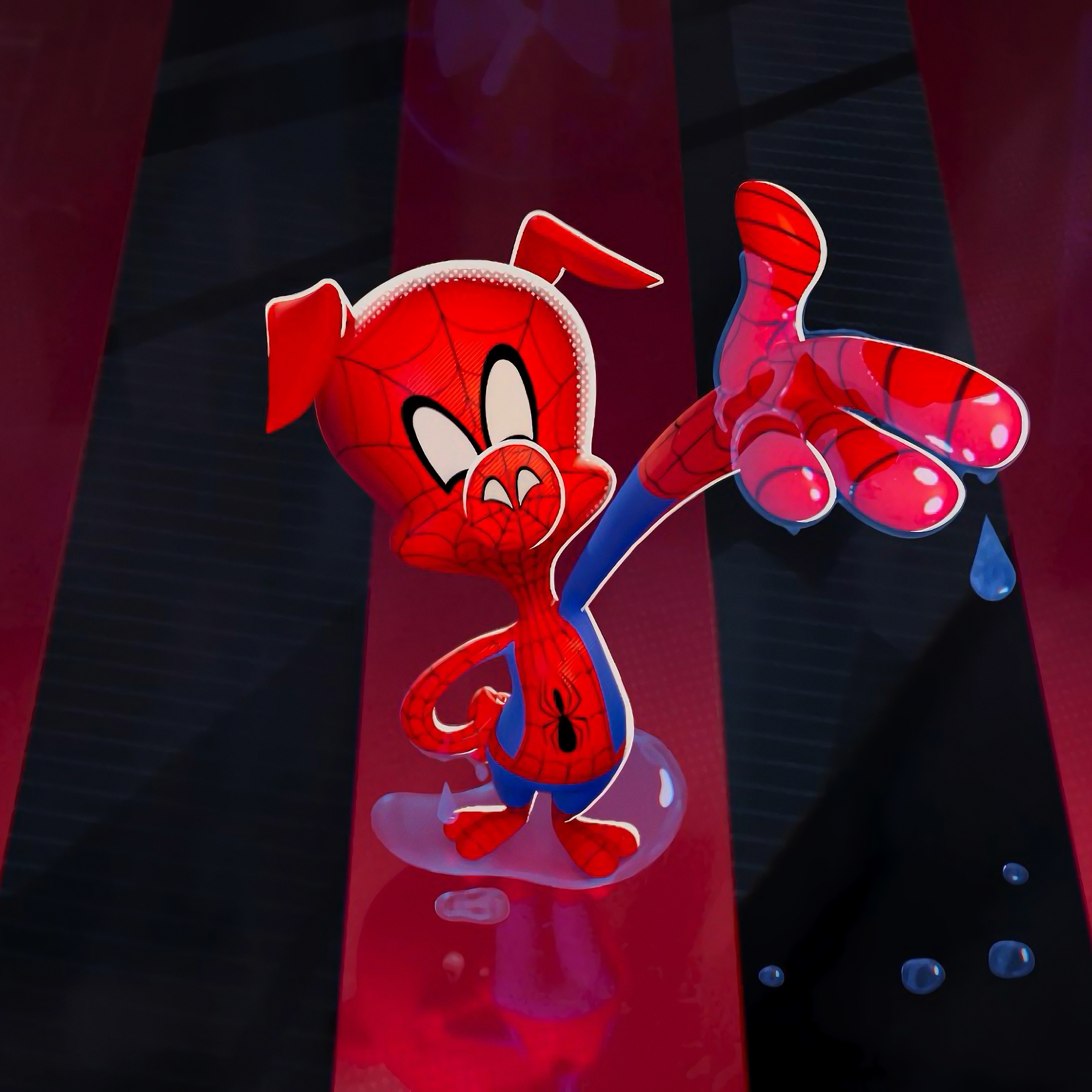 2932x2932 Spider Ham In SpiderMan Into The Spider Verse Movie Ipad Pro ...