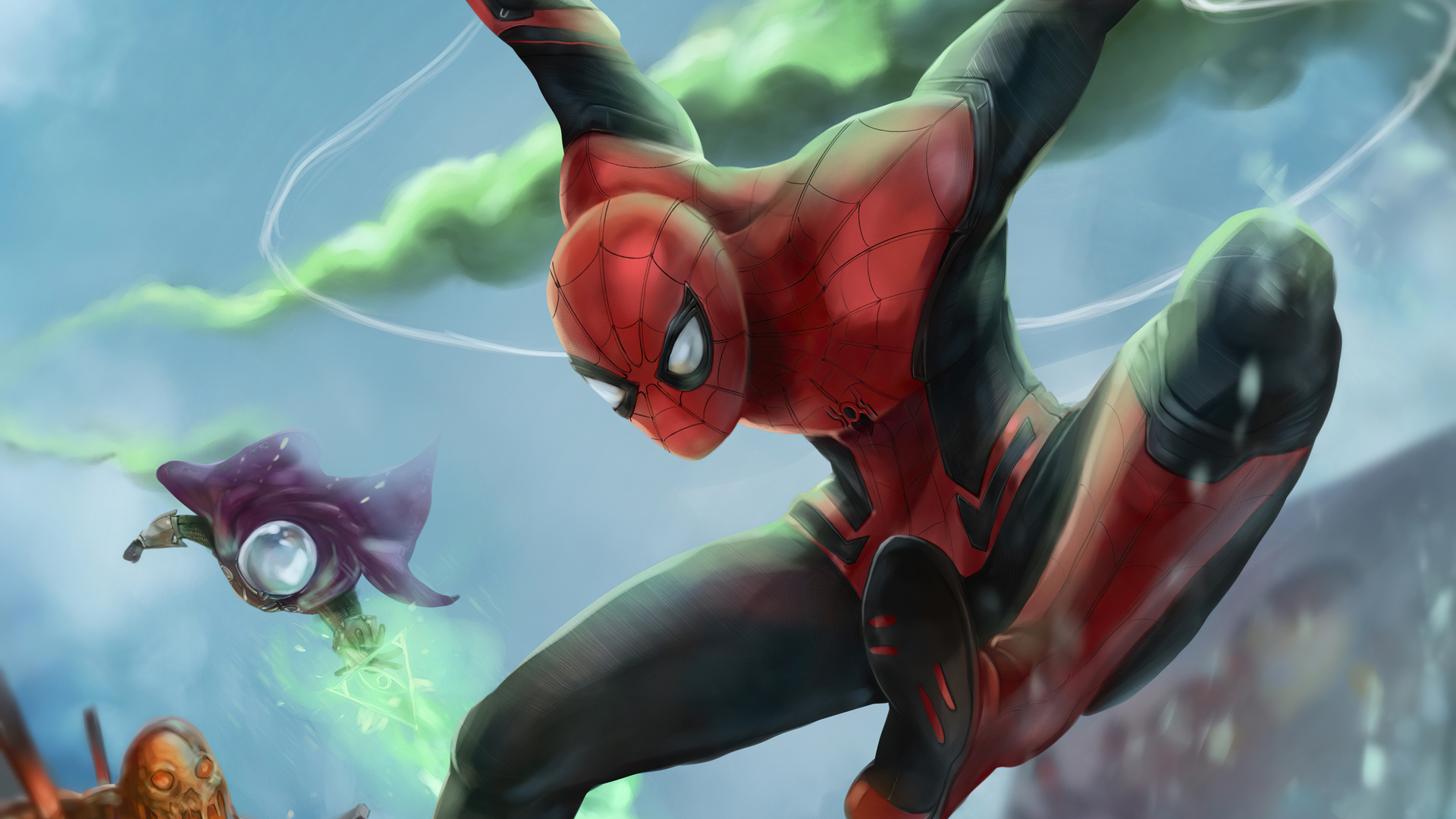 1920x1080 Spider Man Far From Home Fan Art 4k Laptop Full Hd 1080p ,hd 