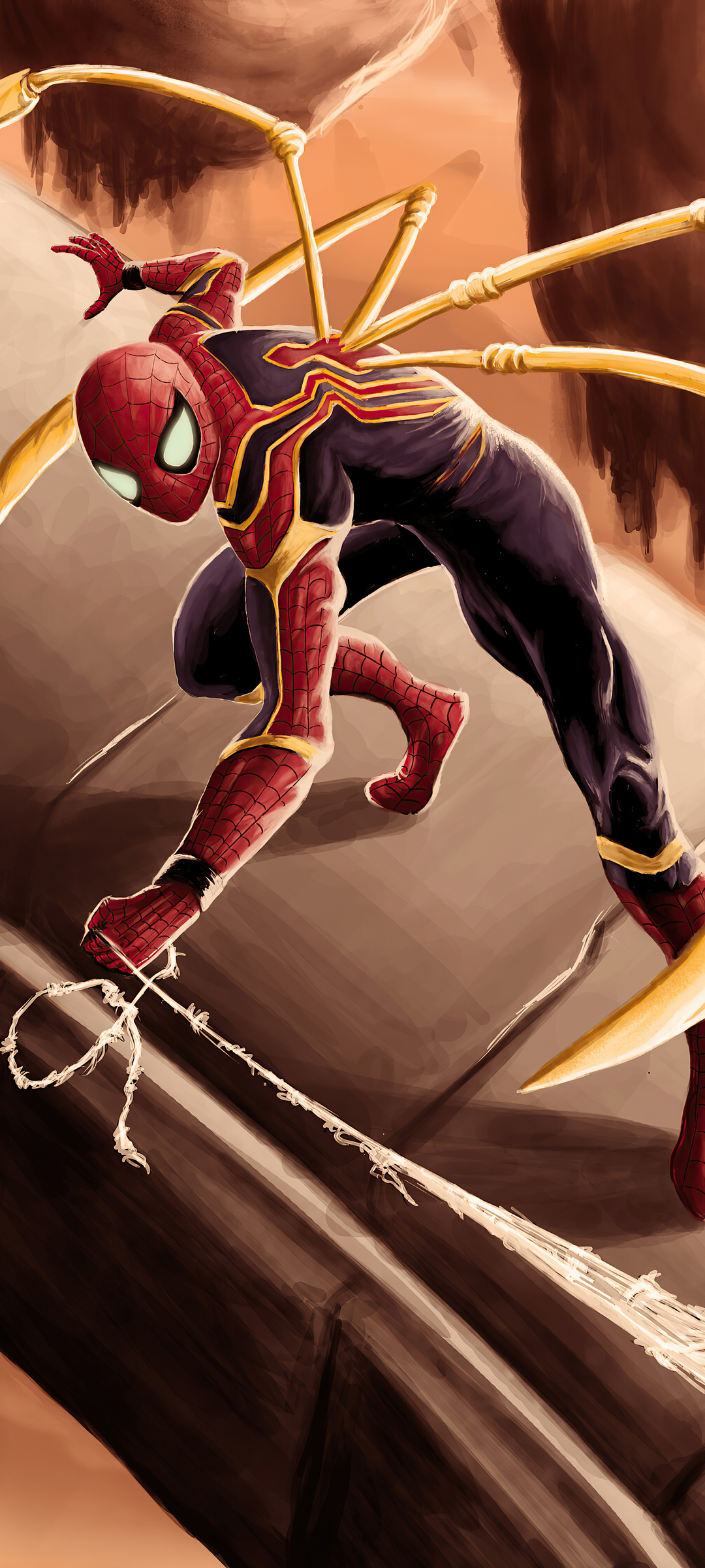 1080x2400 Spider Man Iron Tech Suit 4k Google Pixel 7 ,HD 4k Wallpapers ...