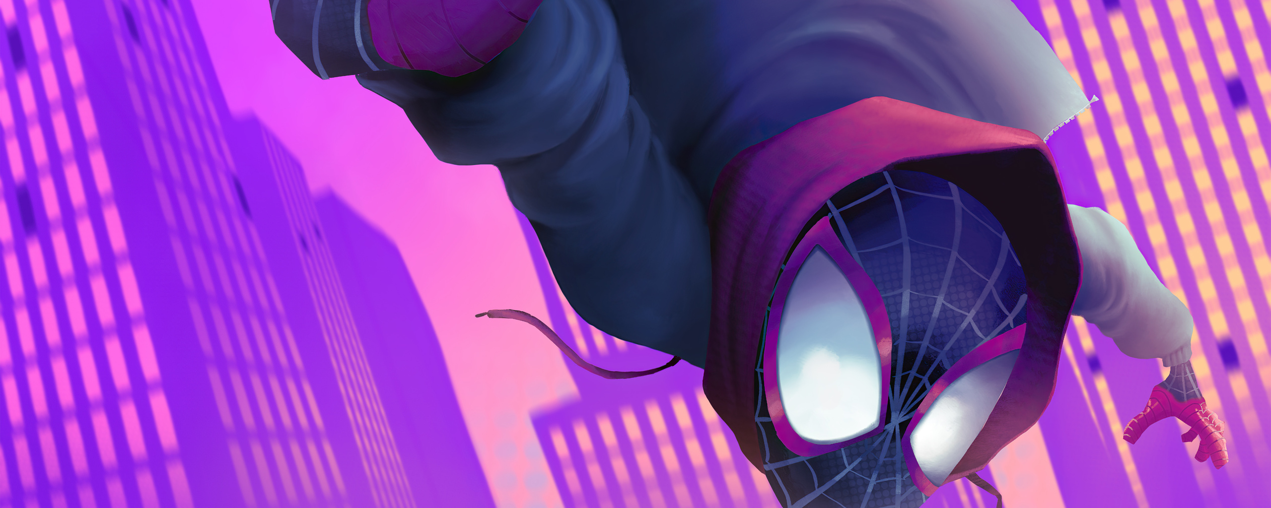 2560x1024 Spider Man Miles Morales Comic Book Art 4k 2560x1024