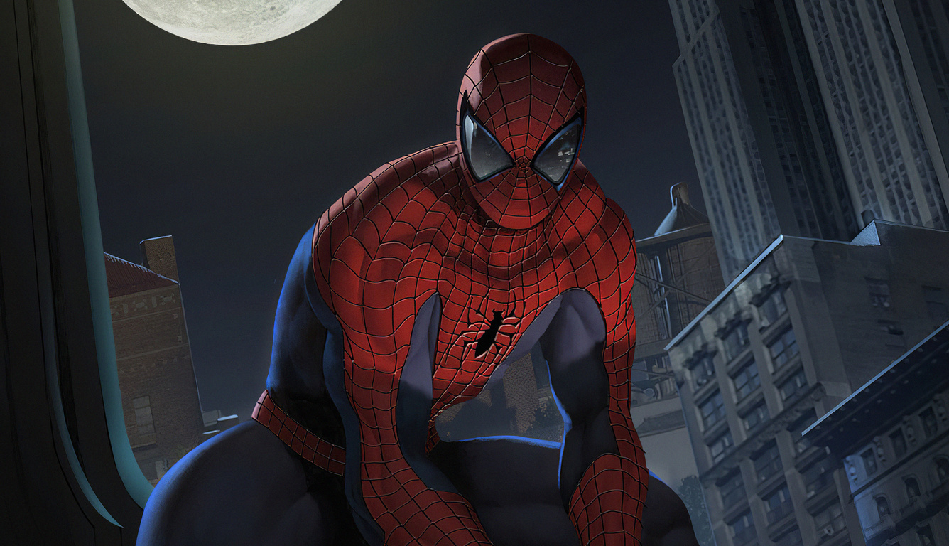 1336x768 Spider Man Moon Laptop HD ,HD 4k Wallpapers,Images,Backgrounds ...