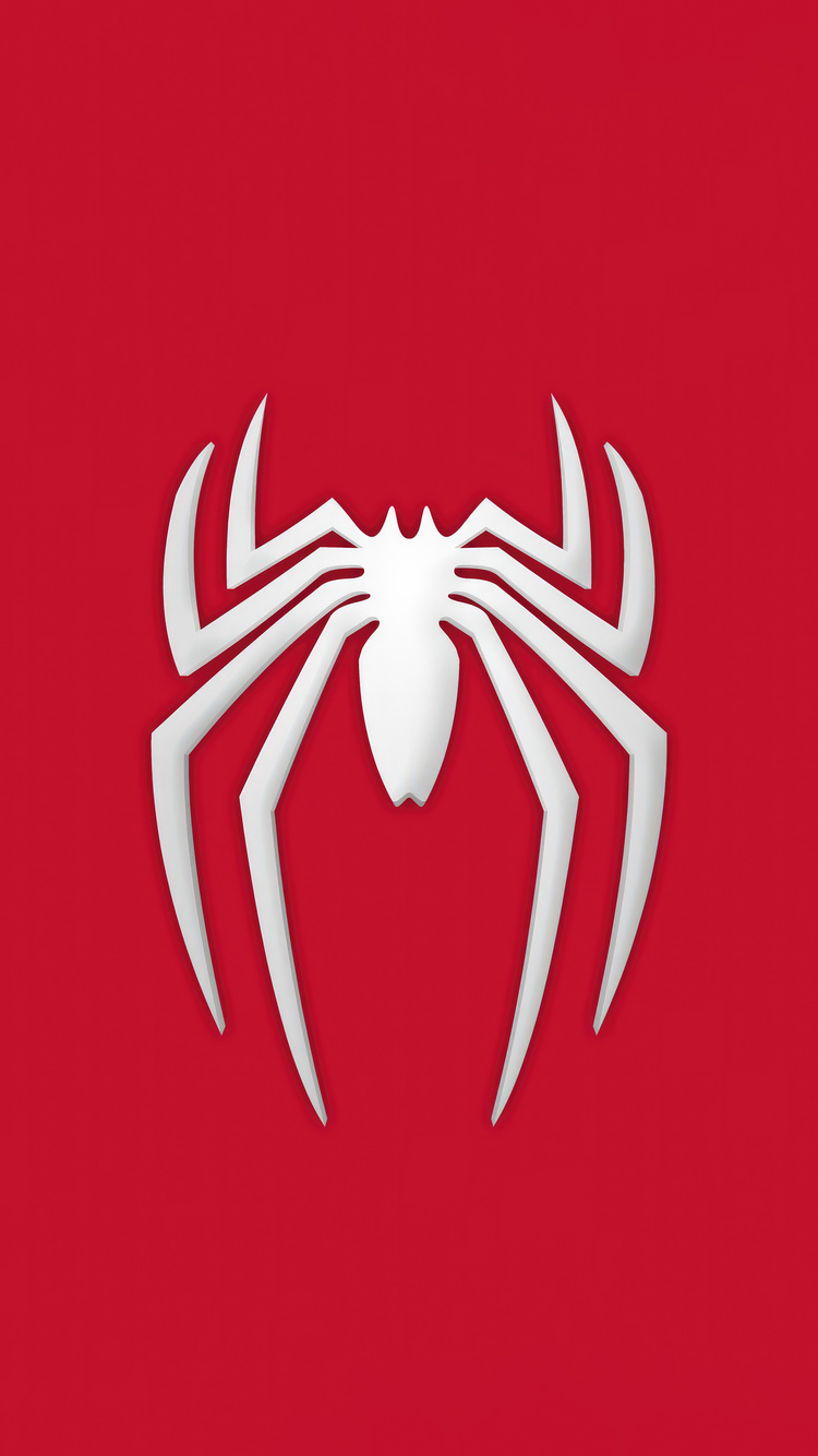 750x1334 Spider Man Ps4 Symbol iPhone 6, iPhone 6S, iPhone 7 ,HD 4k ...