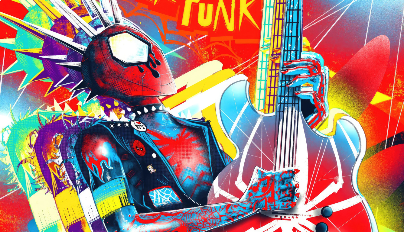 1336x768 Spider Punk In Spider Man Across The Spider Verse 4k Laptop HD ...