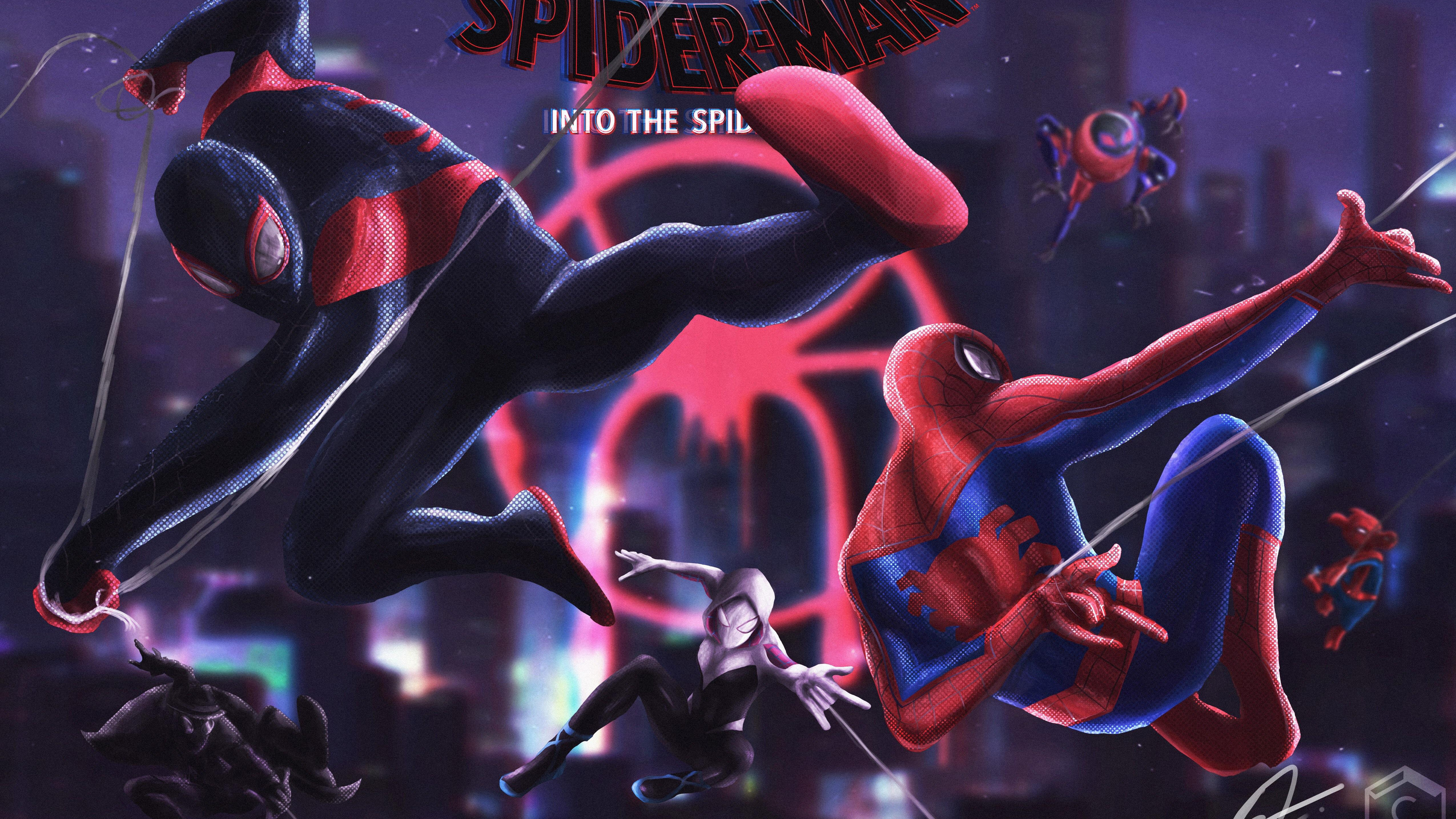 3840x2160 Spider Verse Artwork 5k 4K ,HD 4k Wallpapers,Images ...
