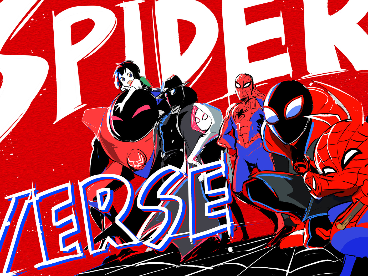 1400x1050 Spider Verse Heroes 5k Wallpaper,1400x1050 Resolution HD 4k Wallpapers,Images ...