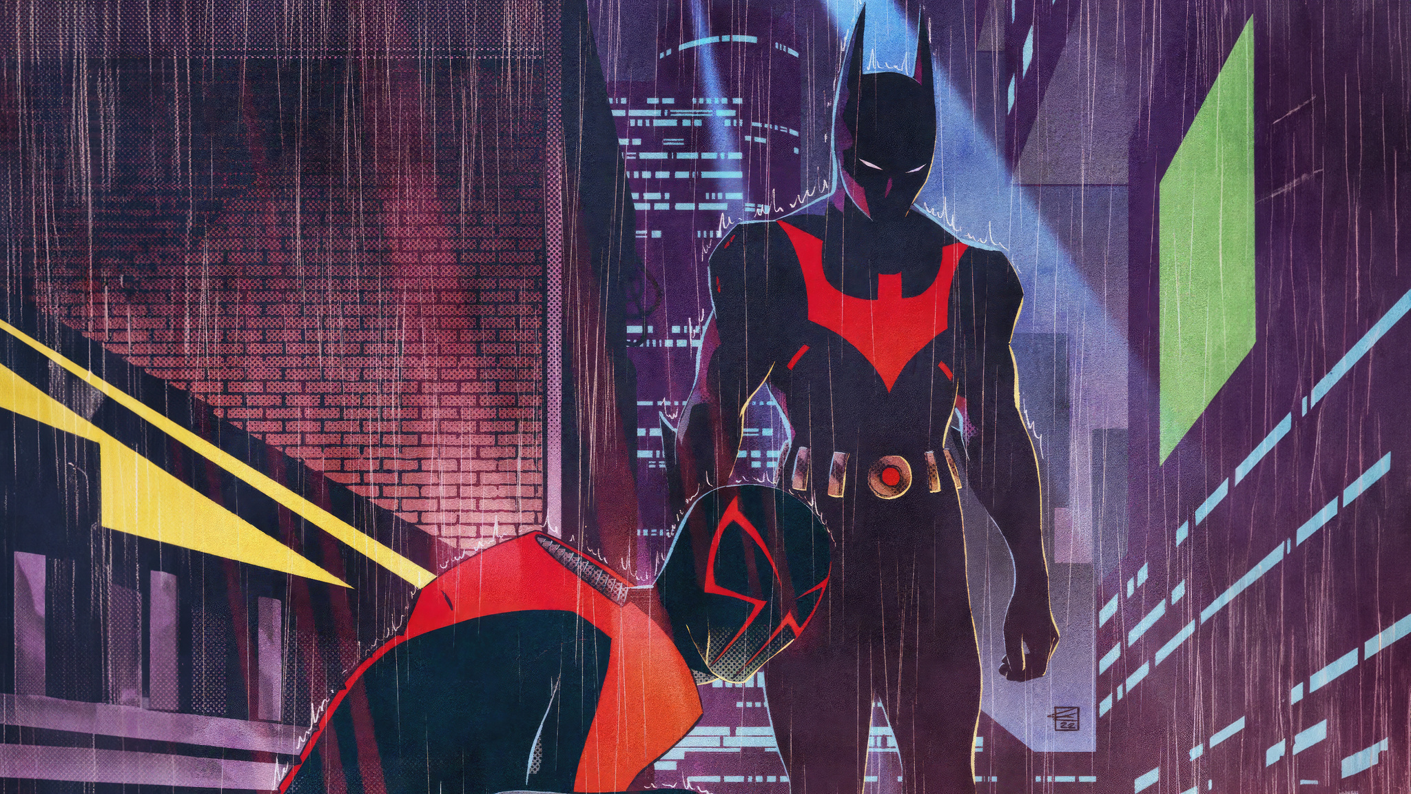2048x1152 Spiderman 2099 And Batman Beyond Wallpaper,2048x1152 ...