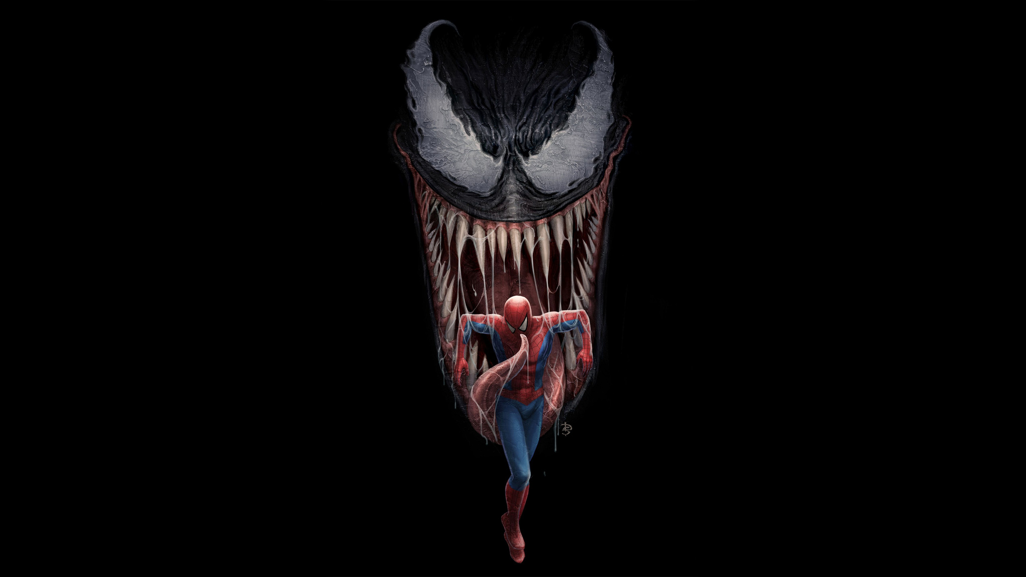 2048x1152 Spiderman And Venom Artwork Wallpaper,2048x1152 Resolution HD 4k Wallpapers,Images ...
