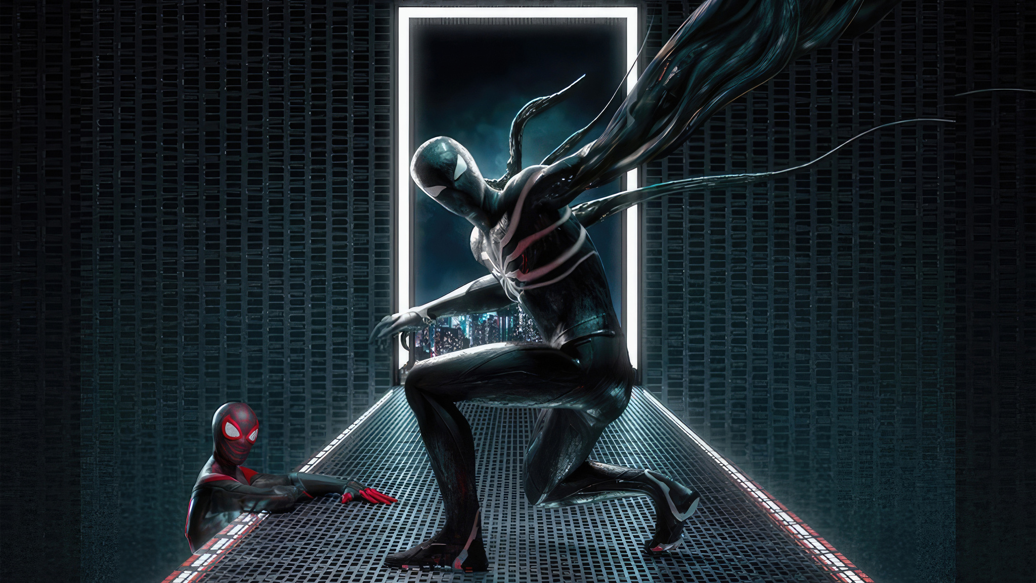 2048x1152 Spiderman And Venom In Spider Man 2 Wallpaper,2048x1152 Resolution HD 4k Wallpapers ...