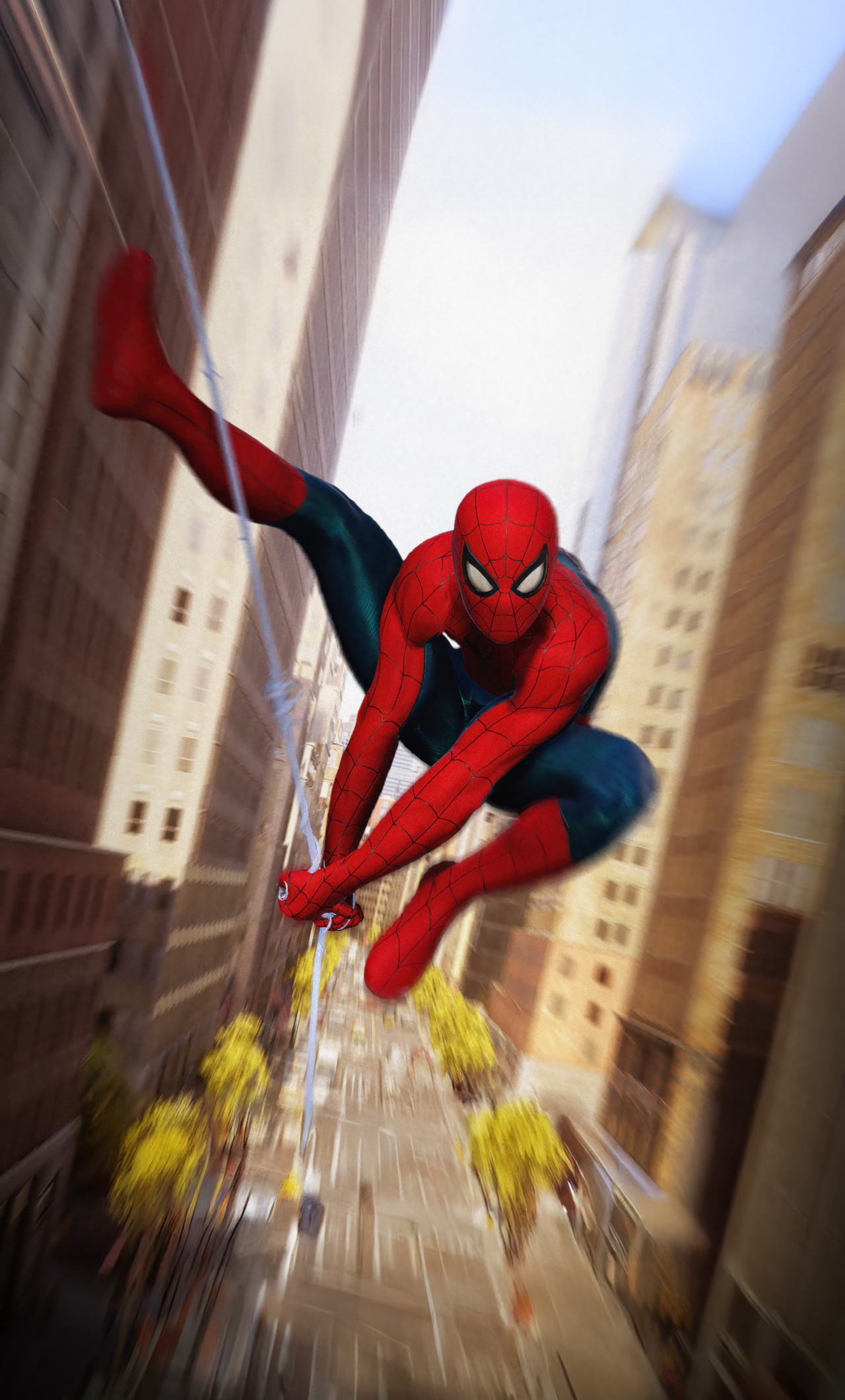 1280x2120 Spiderman High Flying Hero iPhone 6+ ,HD 4k Wallpapers,Images ...