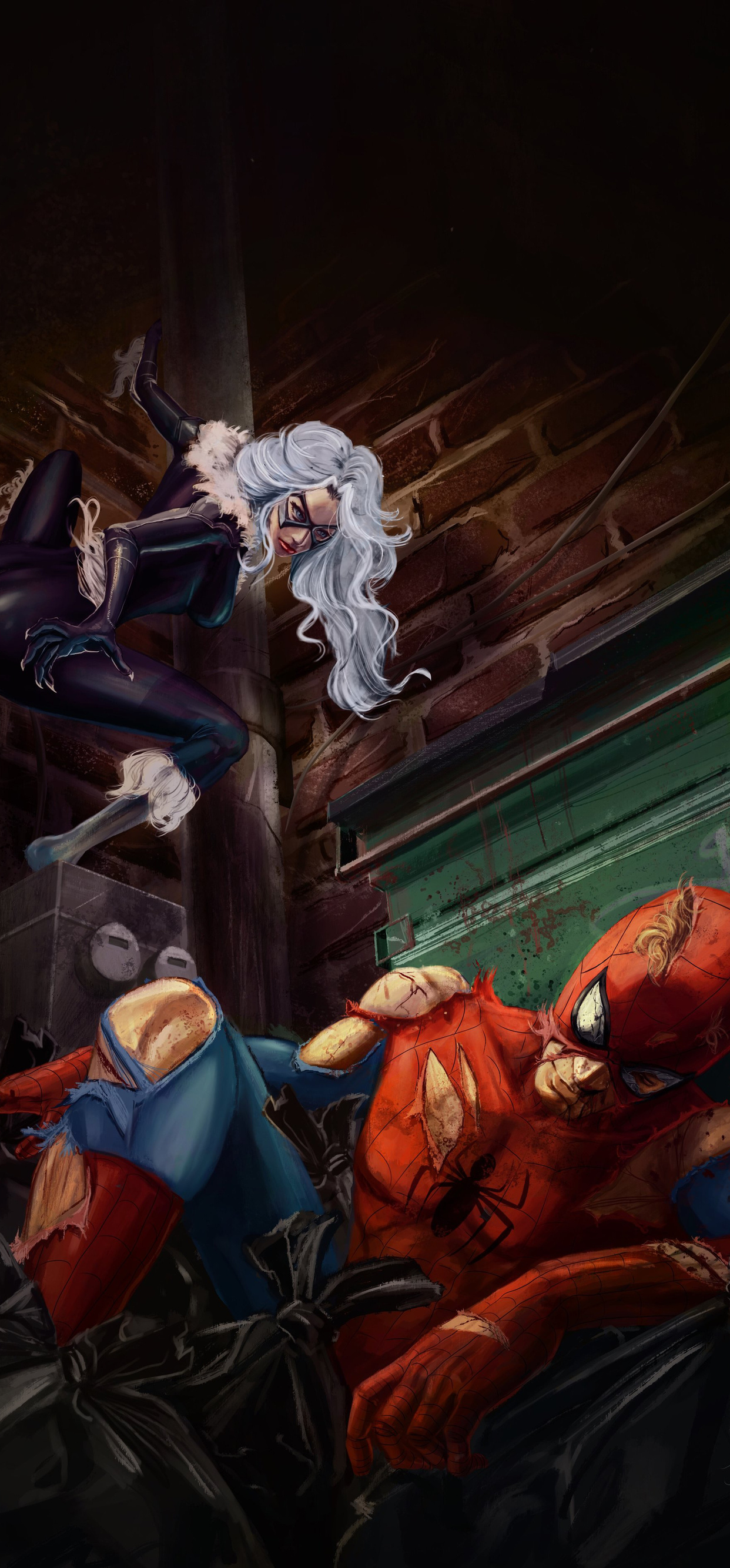 1242x2668 Spiderman Injured Art Iphone XS MAX ,HD 4k Wallpapers,Images ...