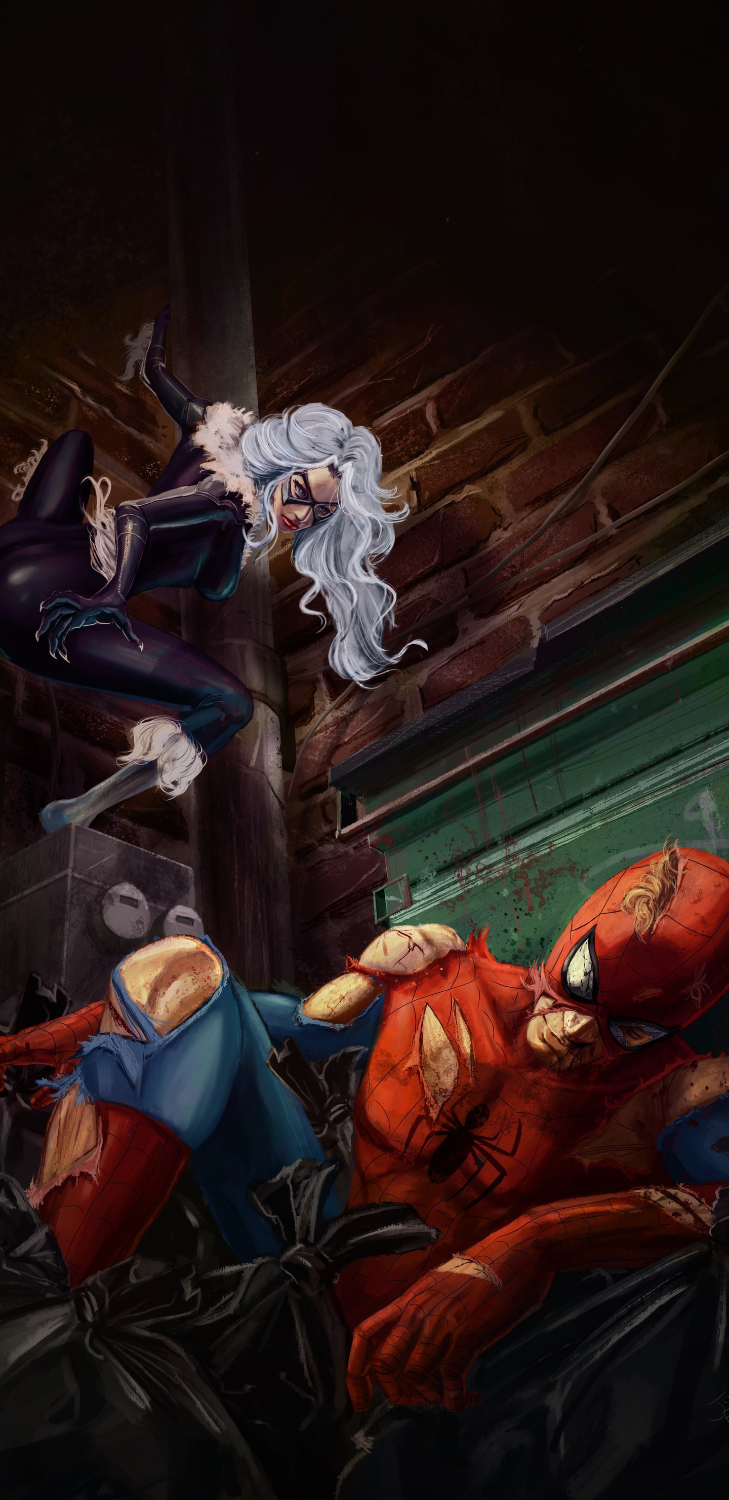 1440x2960 Spiderman Injured Art Samsung Galaxy Note 9,8, S9,S8,S8+ QHD ...