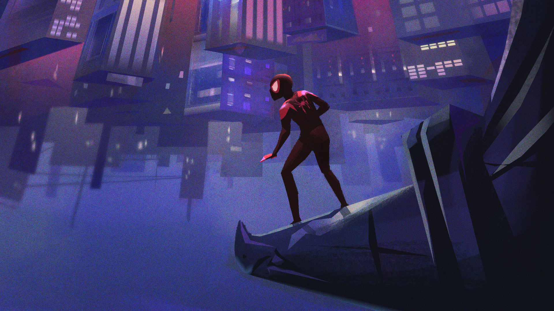 1920x1080 Spiderman Into The Spider Verse Artworks Laptop Full Hd 1080p