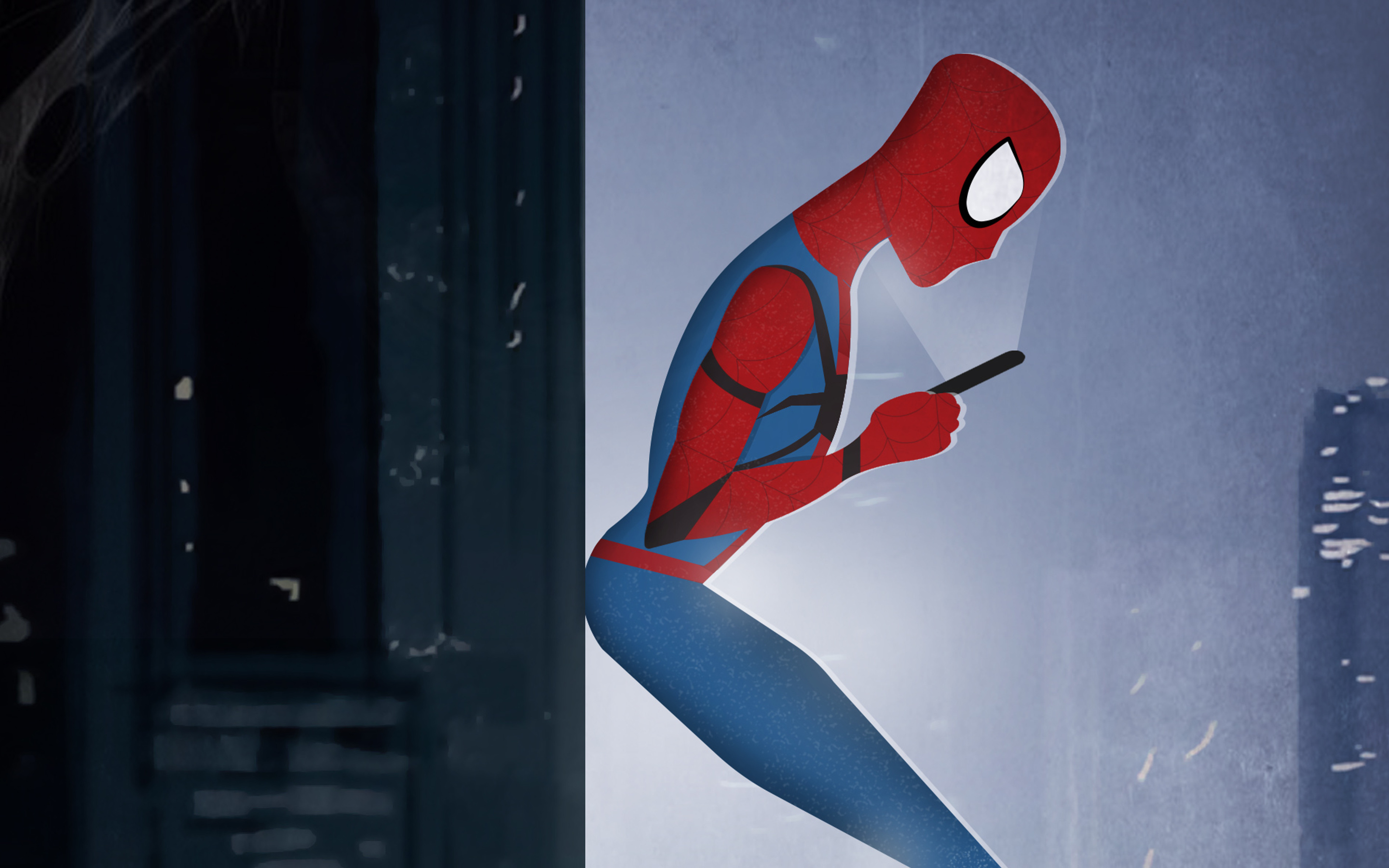 2880x1800 Spiderman Using Phone Macbook Pro Retina ,HD 4k Wallpapers ...