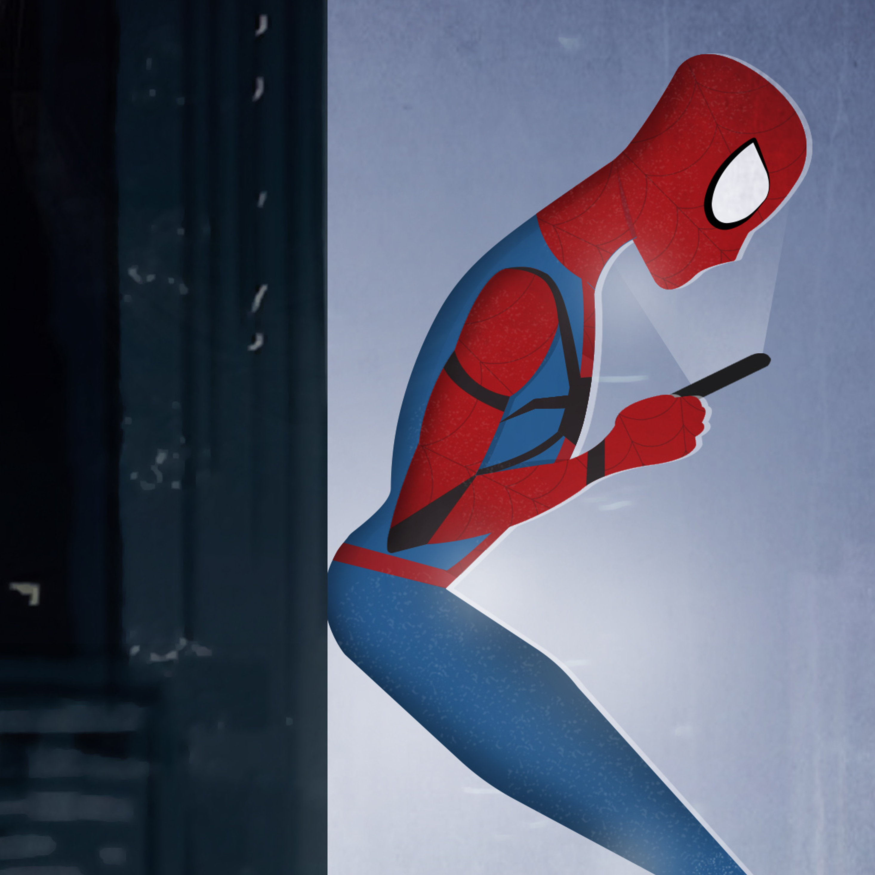 2932x2932 Spiderman Using Phone Ipad Pro Retina Display ,HD 4k ...