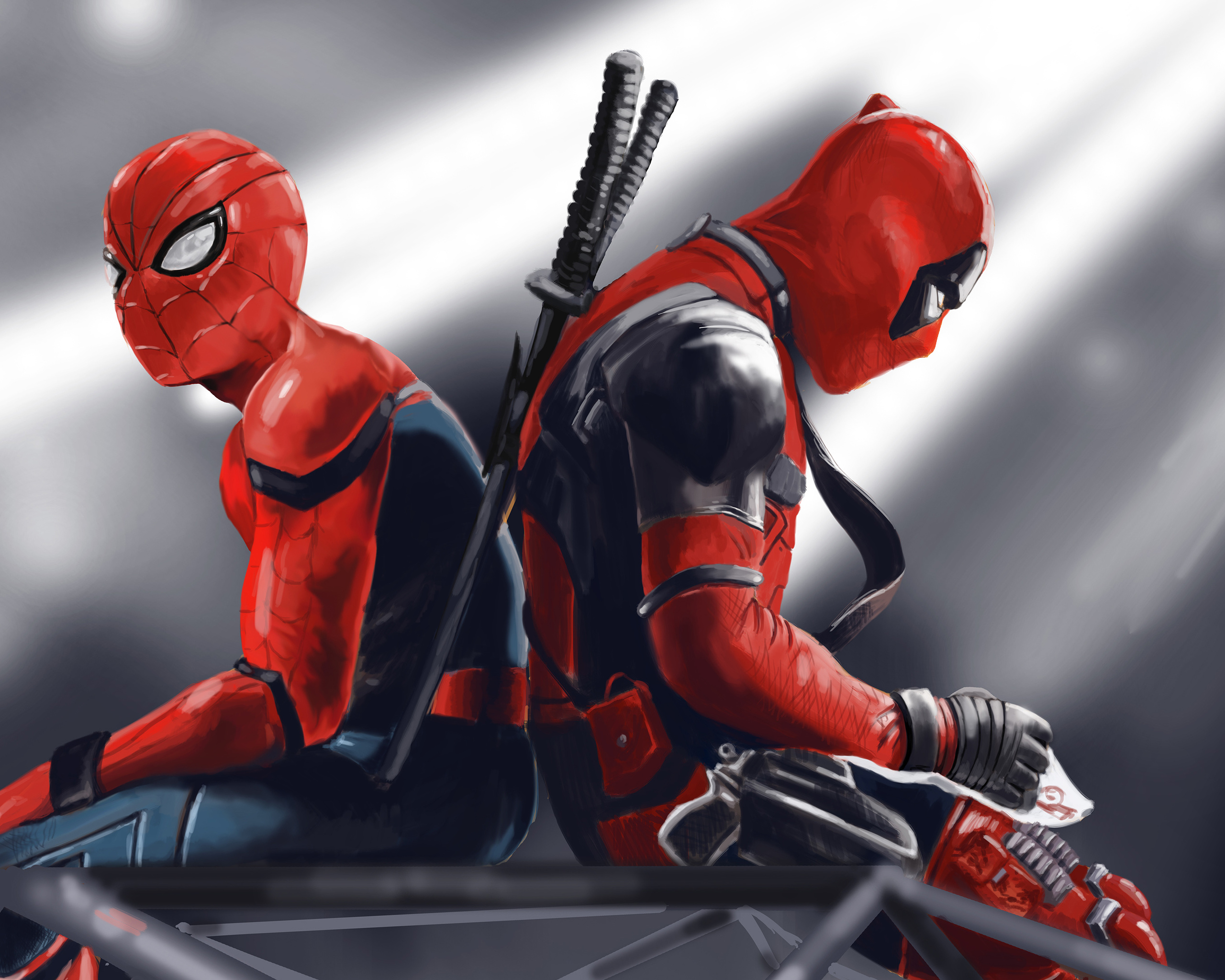 2560x2048 Spidey And Deadpool 2560x2048 Resolution HD 4k Wallpapers, Images, Backgrounds, Photos ...