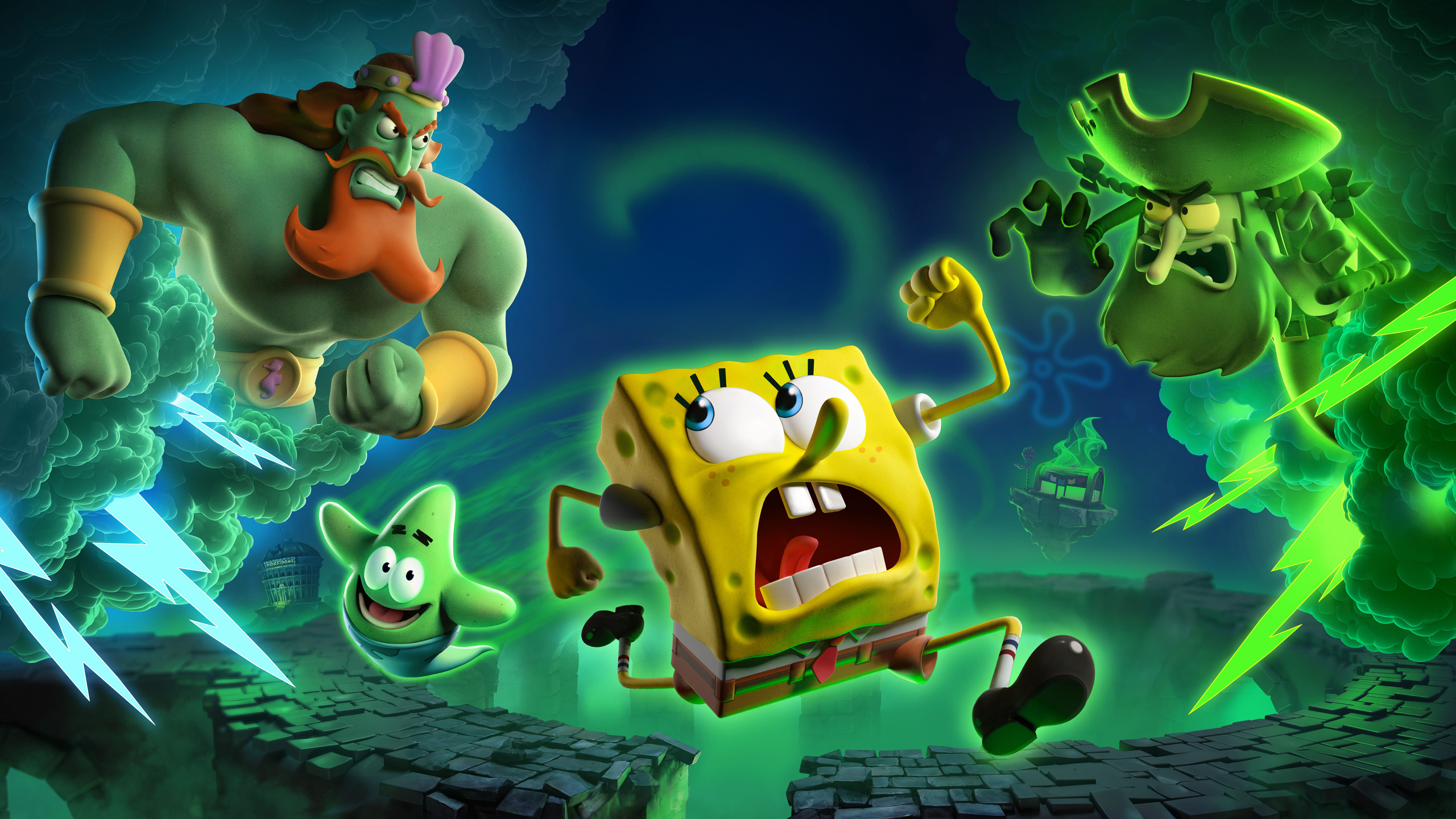2560x1440 Spongebob Squarepants Titans Of The Tide 1440P Resolution ,HD ...
