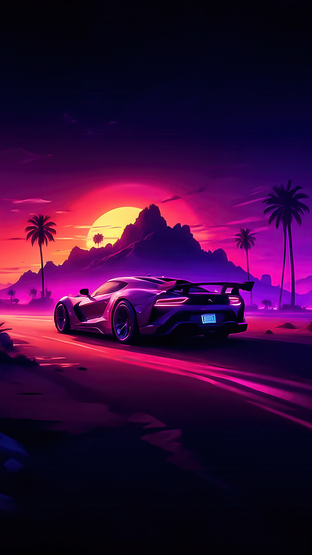 1080x1920 Sports Car Cruising In Colorful Sunset Iphone 7,6s,6 Plus ... 1080x1920 Sports Car Cruising In Colorful Sunset Iphone 7,6s,6 Plus ...