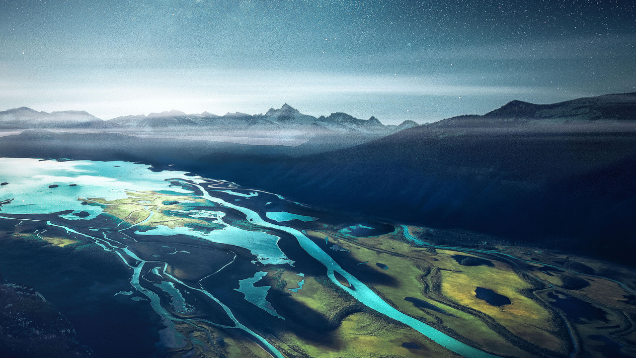 1280x720 Starry Landscape 5k 720P ,HD 4k Wallpapers,Images,Backgrounds ...