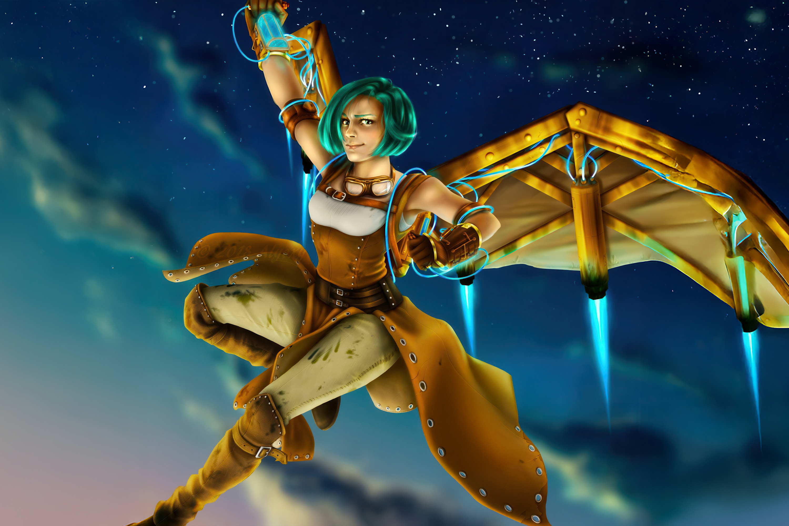 3000x2000 Steampunk Soar The Winged Maverick Wallpaper,3000x2000 ...