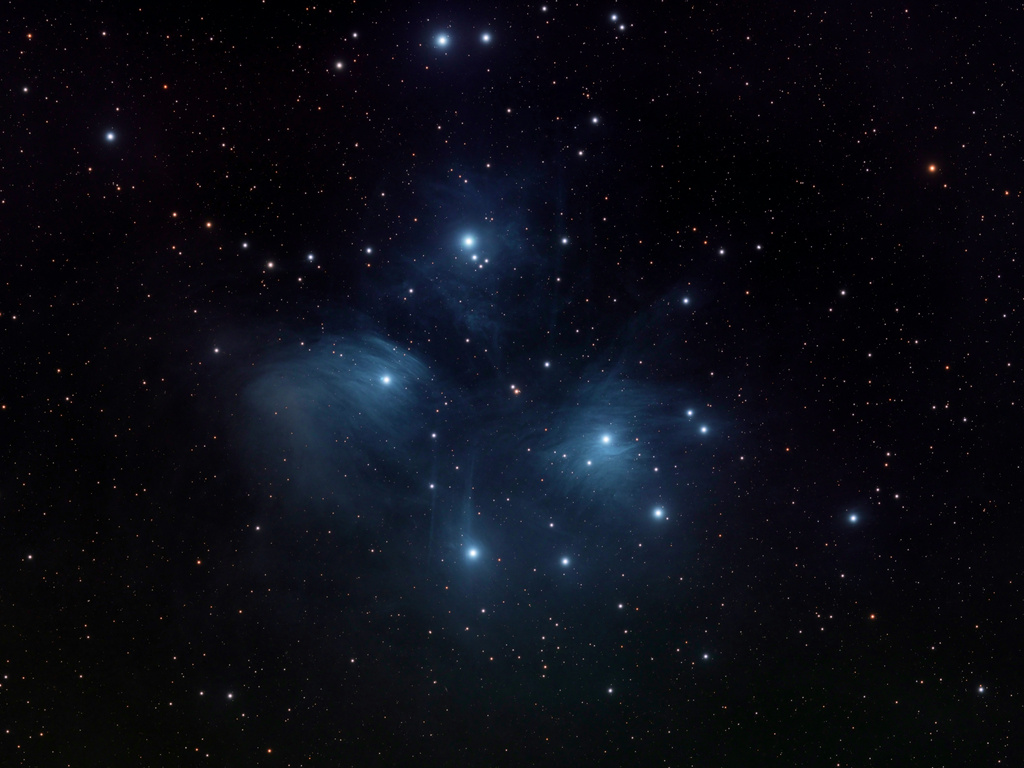 1024x768 Stellar Cluster Illuminating The Night Sky Wallpaper,1024x768 ...